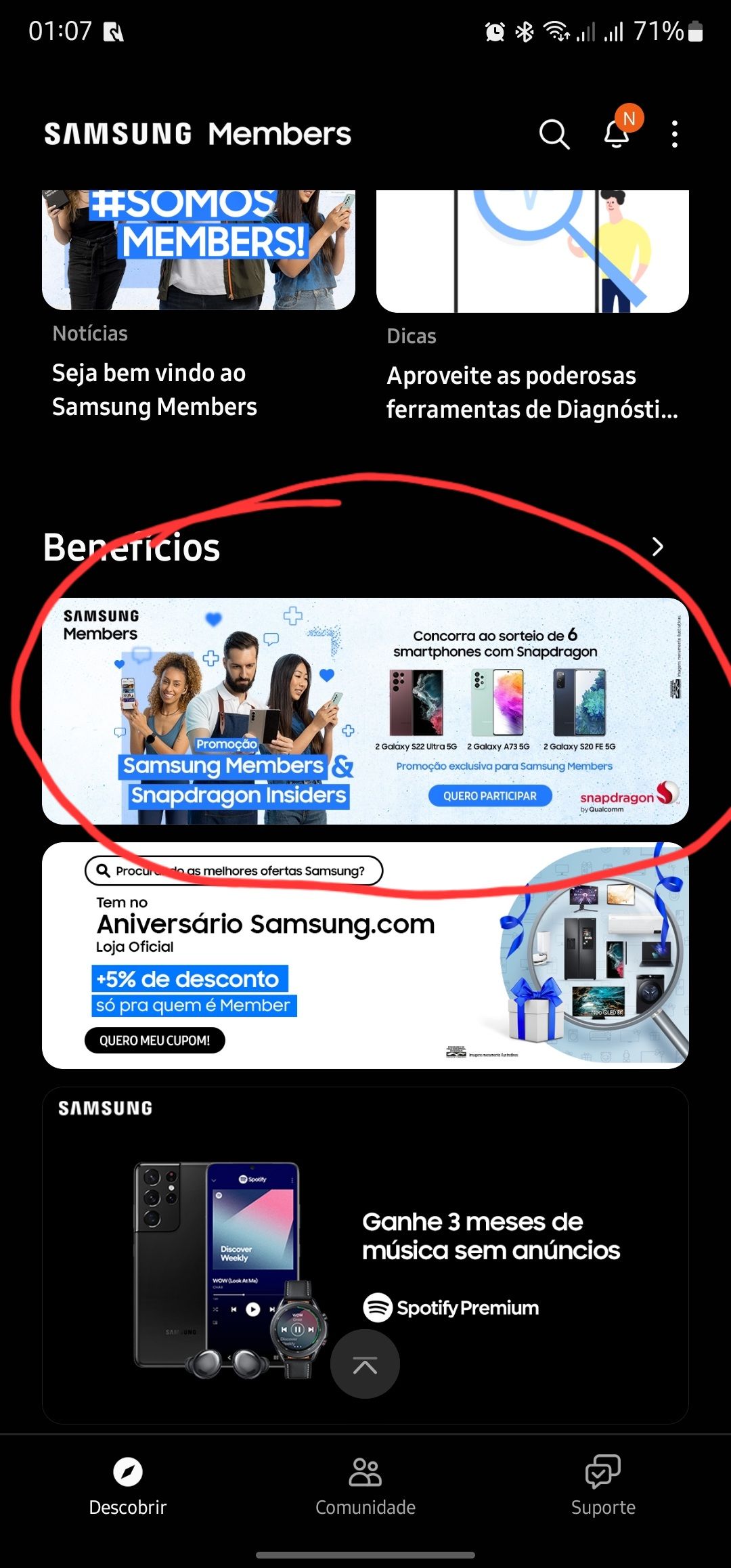 Solucionado: Onde acho meu código samsung menber? - Samsung Members