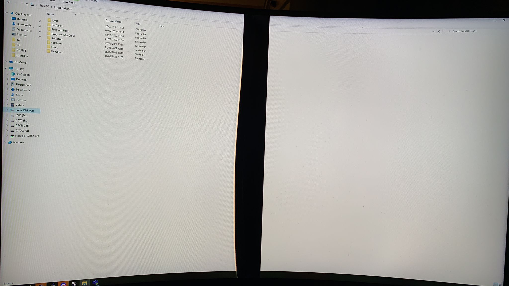 Curved internal screen crack brushed off as physic... - Samsung Members
