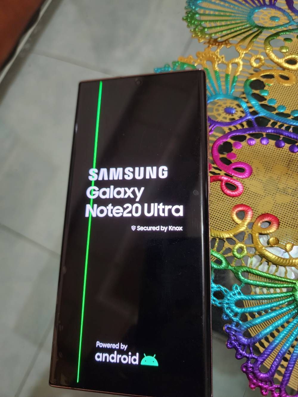 Solved: Green Line di Layar Note 20U - Samsung Members