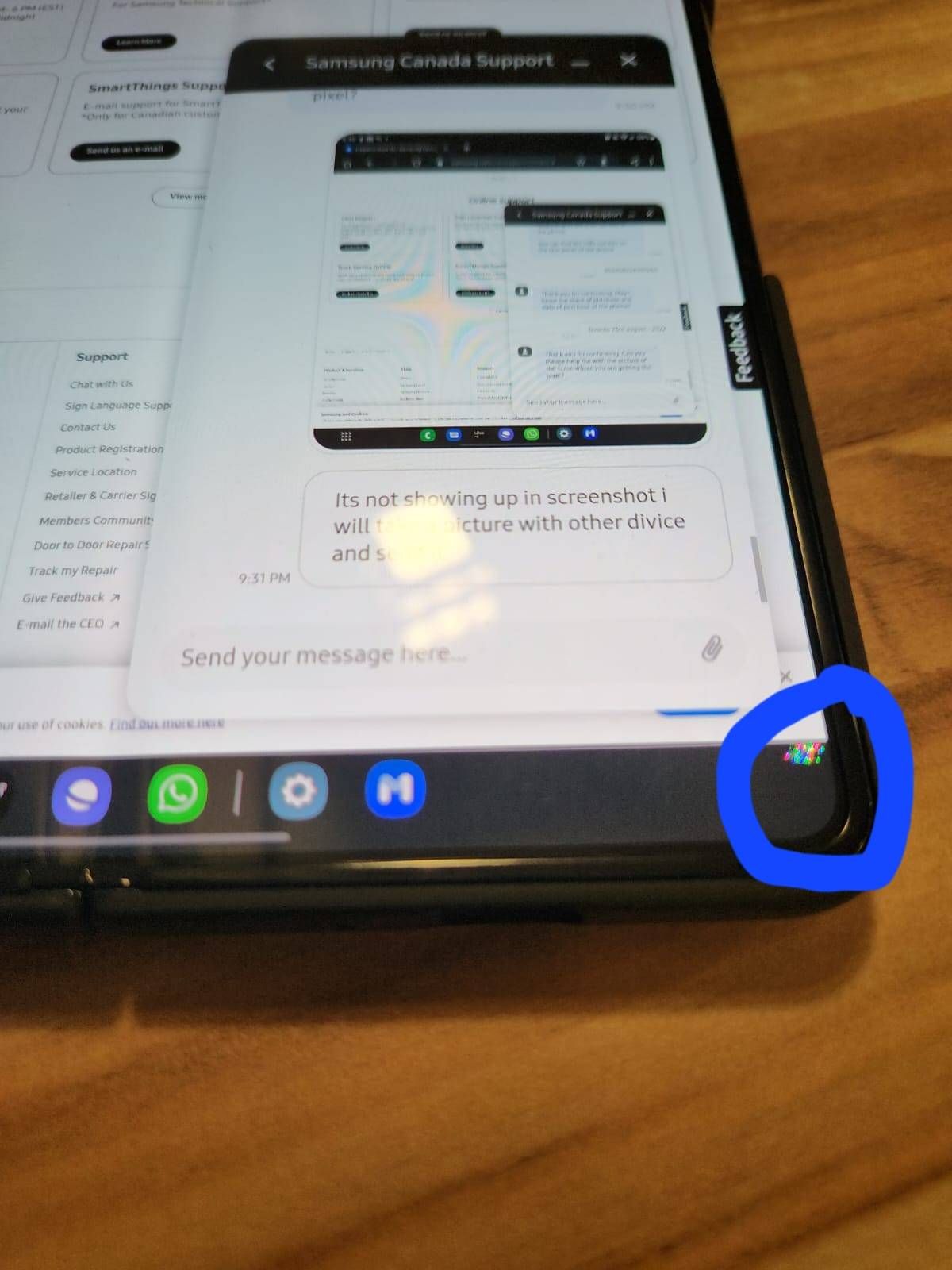 Samsung z fold 4 dead pixels flashing - Samsung Members