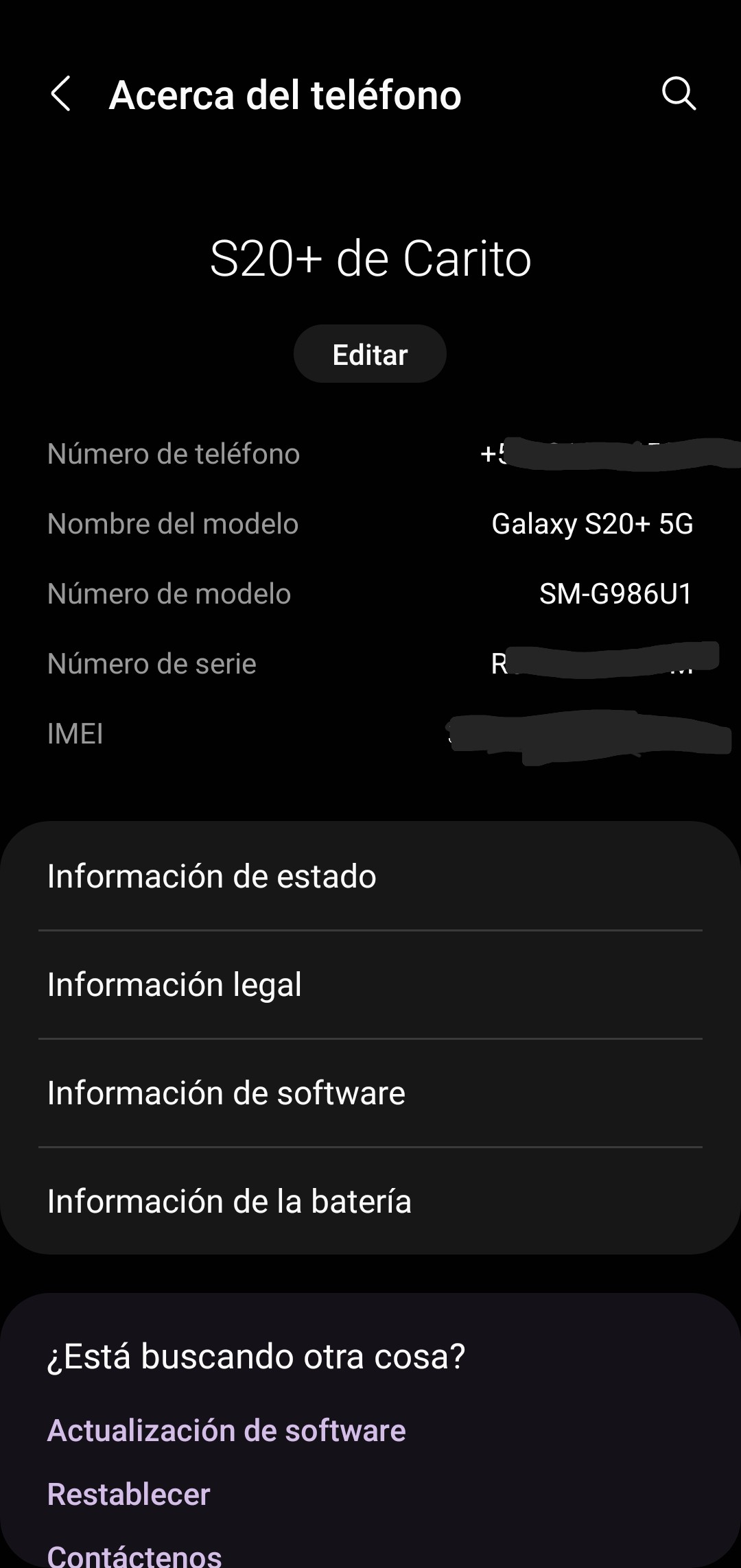 Habilitar esim en S20+ 5G / 986U1 - Samsung Members