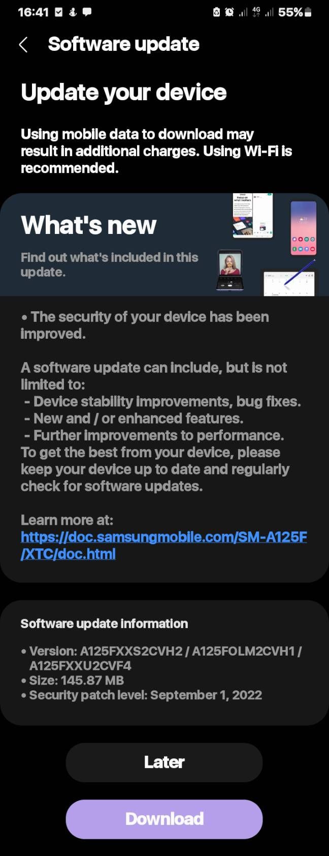 Galaxy A12 (A125F) gets September 2022 security pa... - Samsung Members