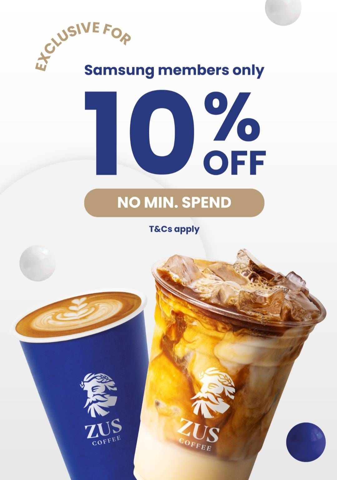 [Benefits] ZUS Coffee 10% Discount Voucher ☕️ - Samsung Members