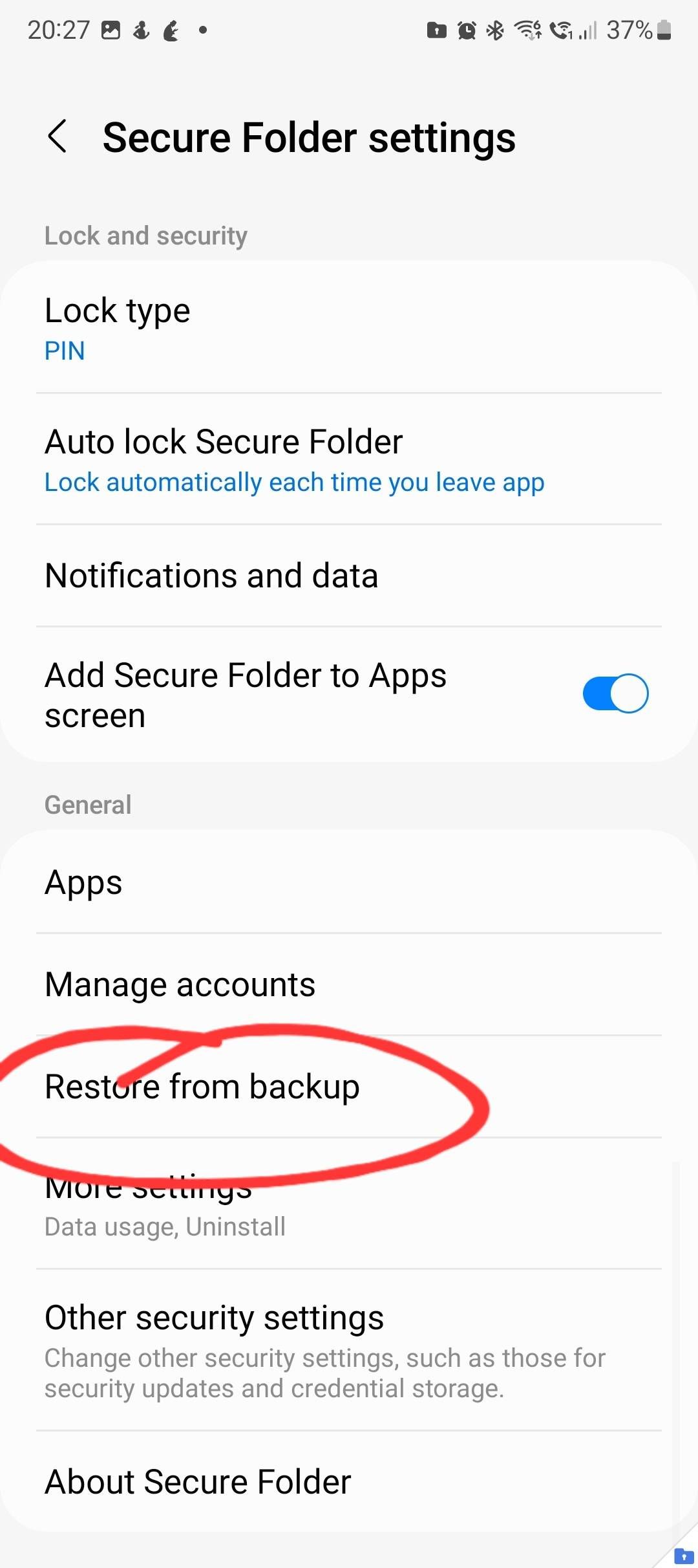 Secure Folder backup & restore - Samsung Members