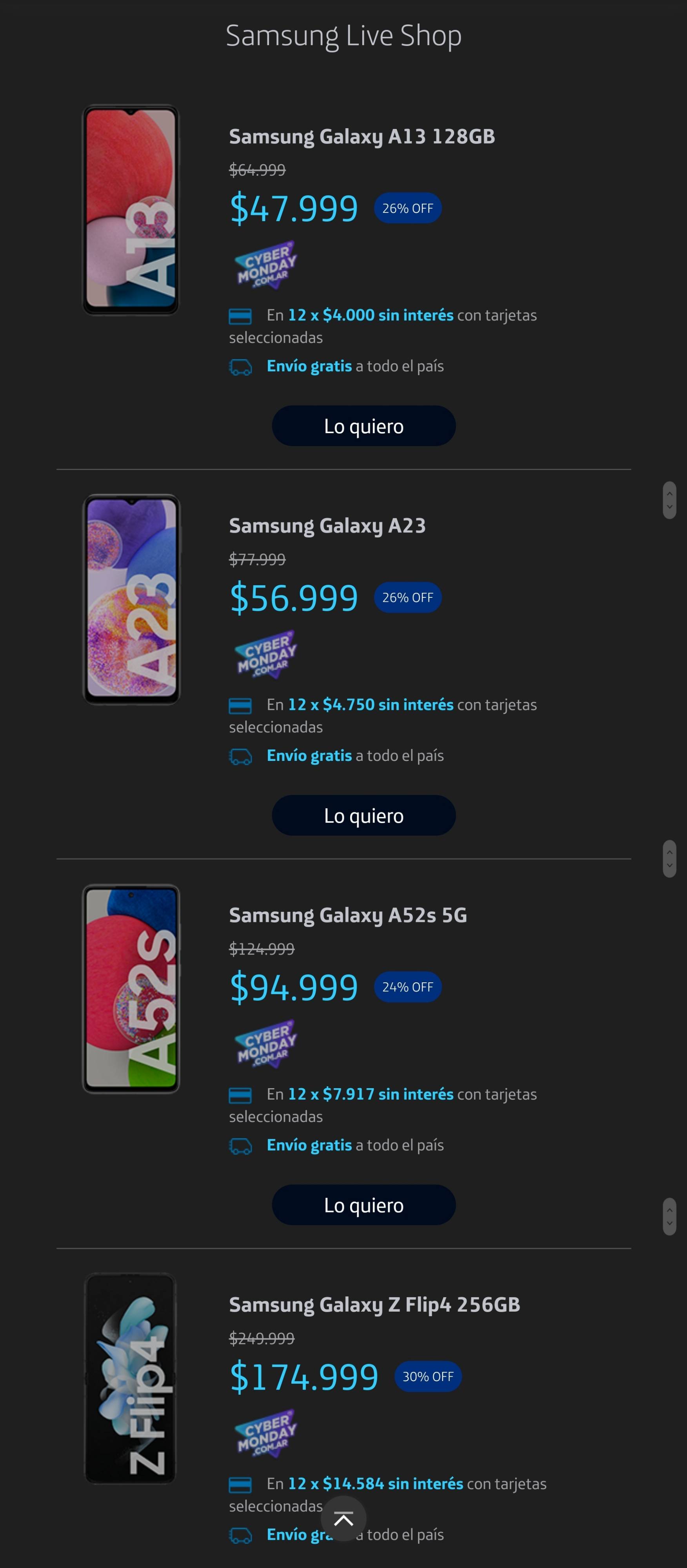 Solucionado: Movistar - Samsung Live Shop. HOY 17.00 hs hasta 1 ...