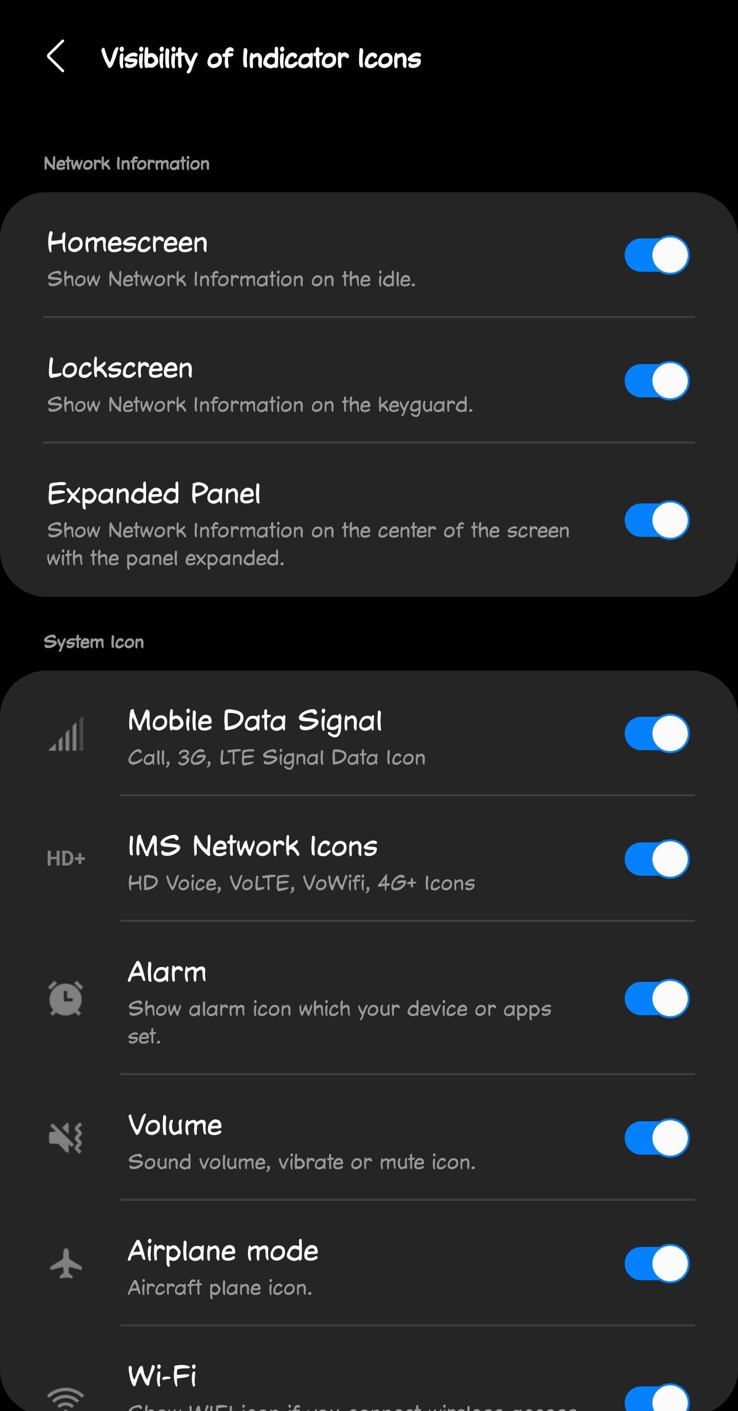 data icon disappeared from the panel - Samsung Members