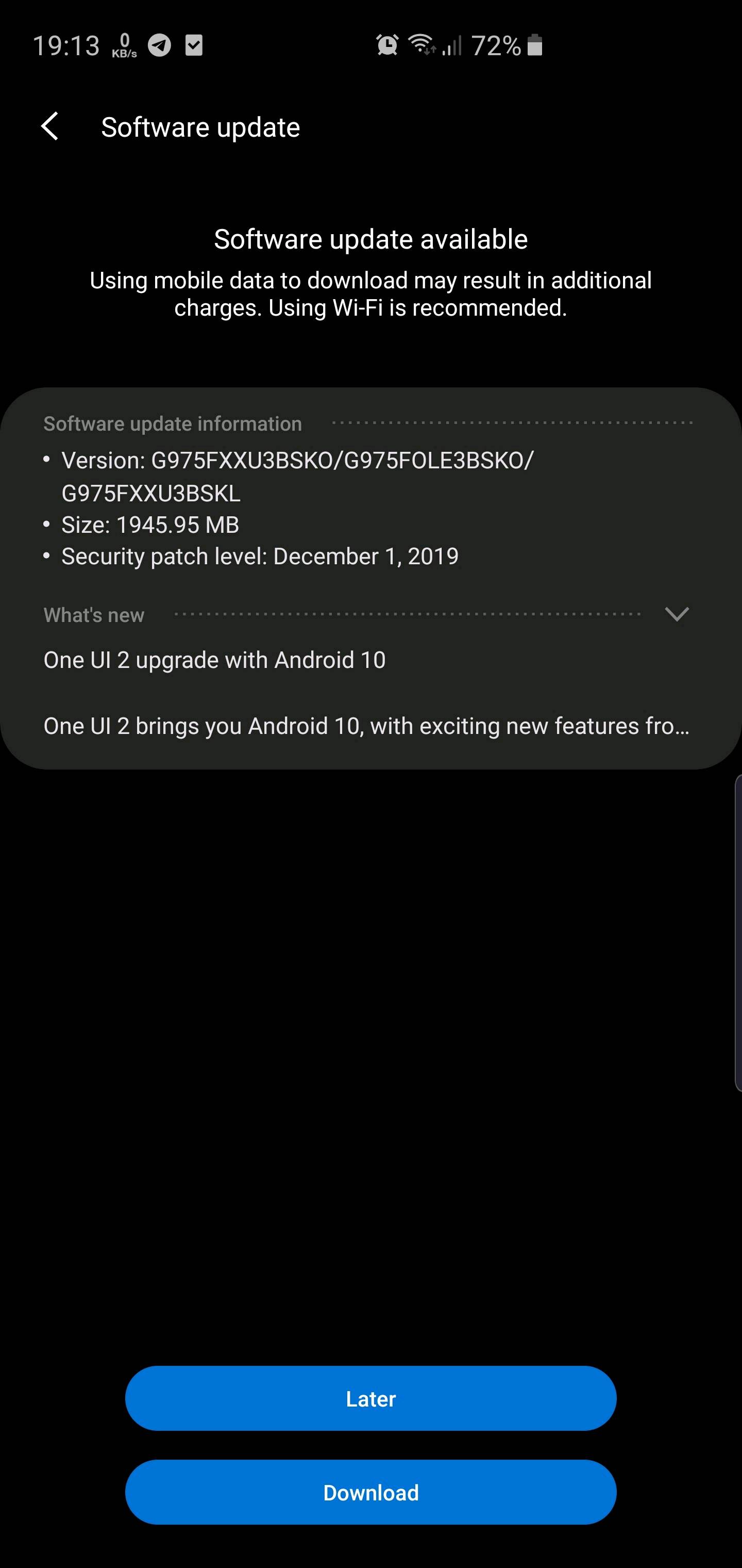 Android 10 S10+ - Samsung Members