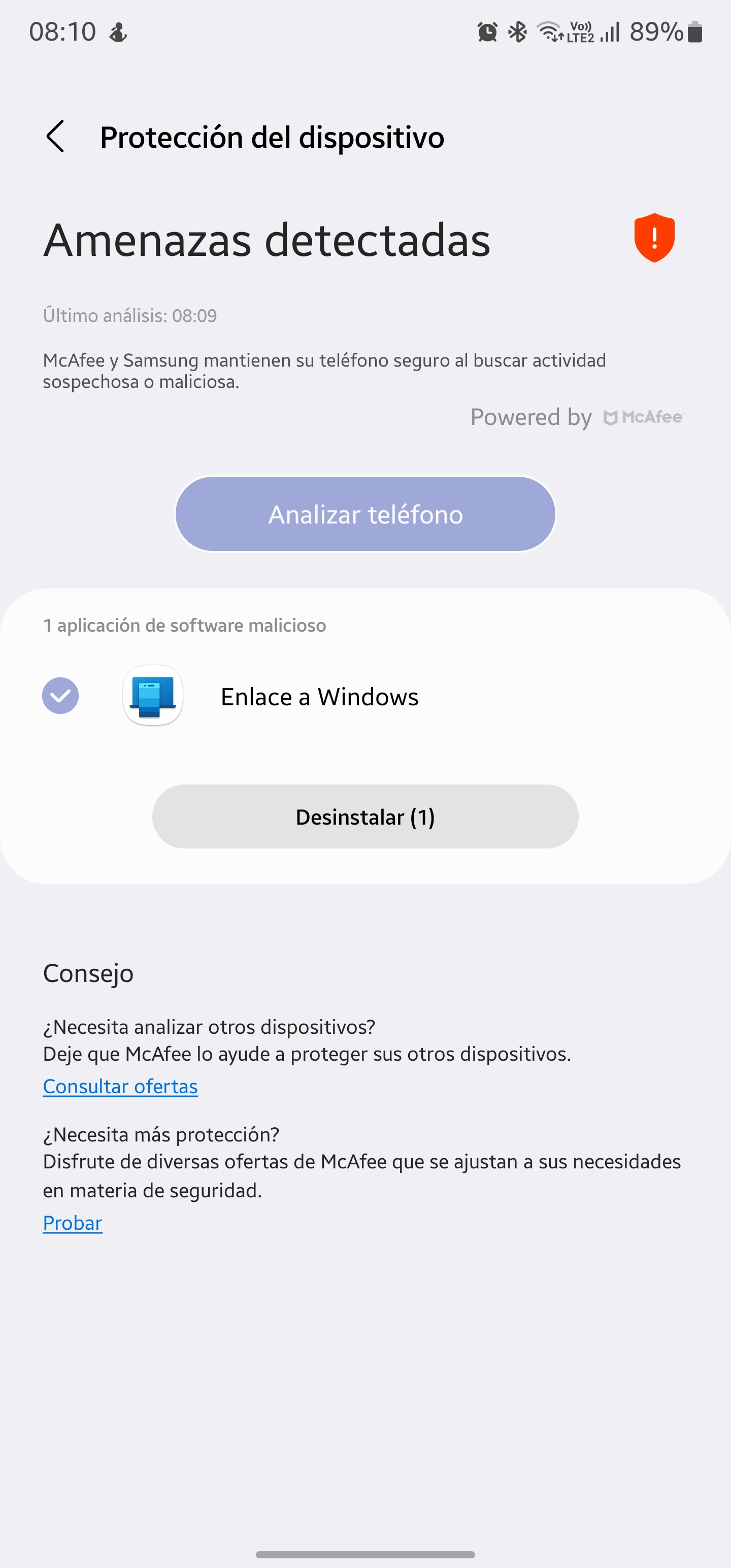 Solucionado: Amenaza detectada - Samsung Members