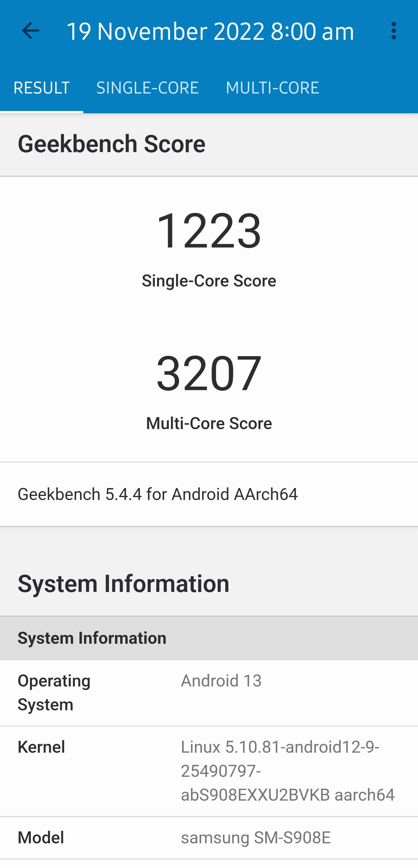 Galaxy S22 Ultra Benchmark - Samsung Members