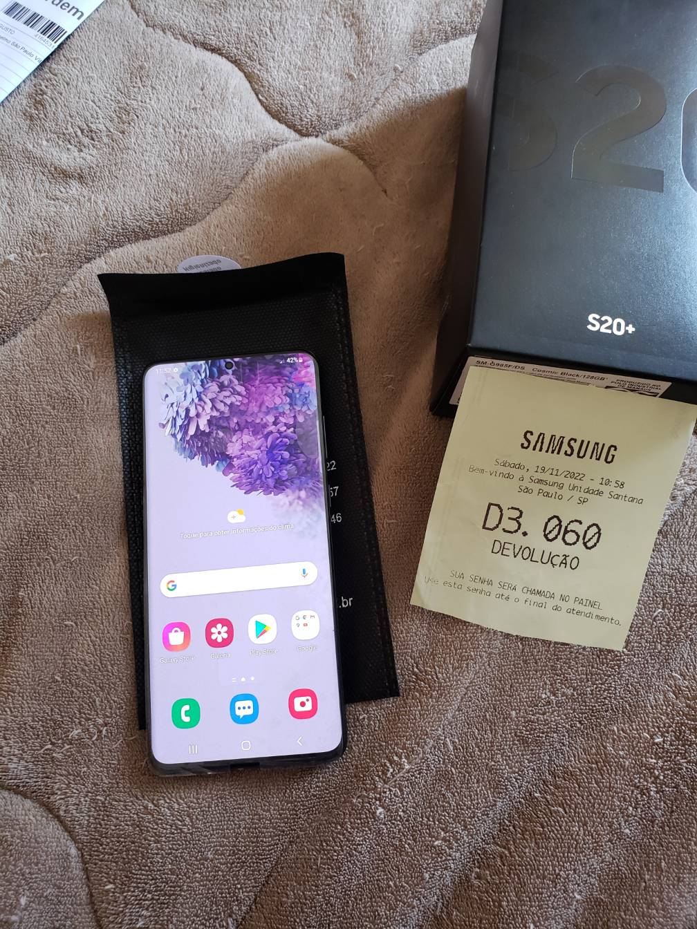 Linha rosa na tela do S20+ part II (reparo) - Samsung Members