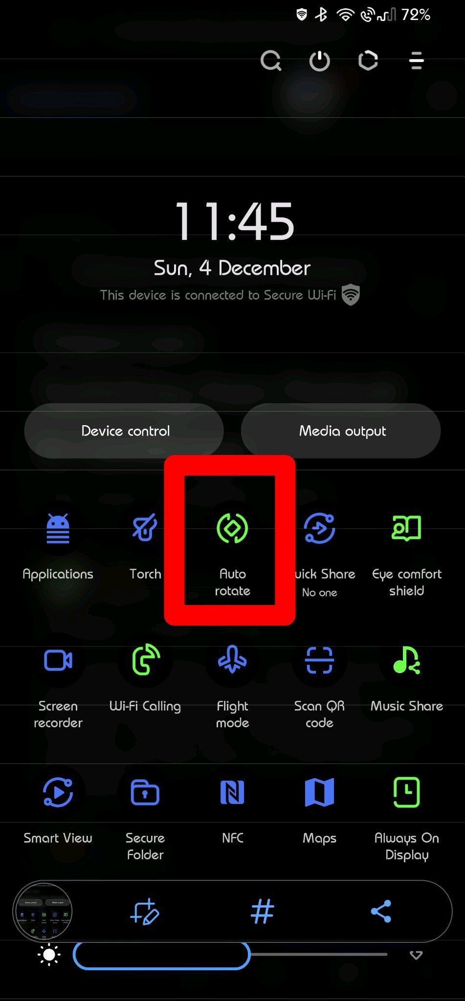 Switching from Portrait to Landscape - Samsung Members