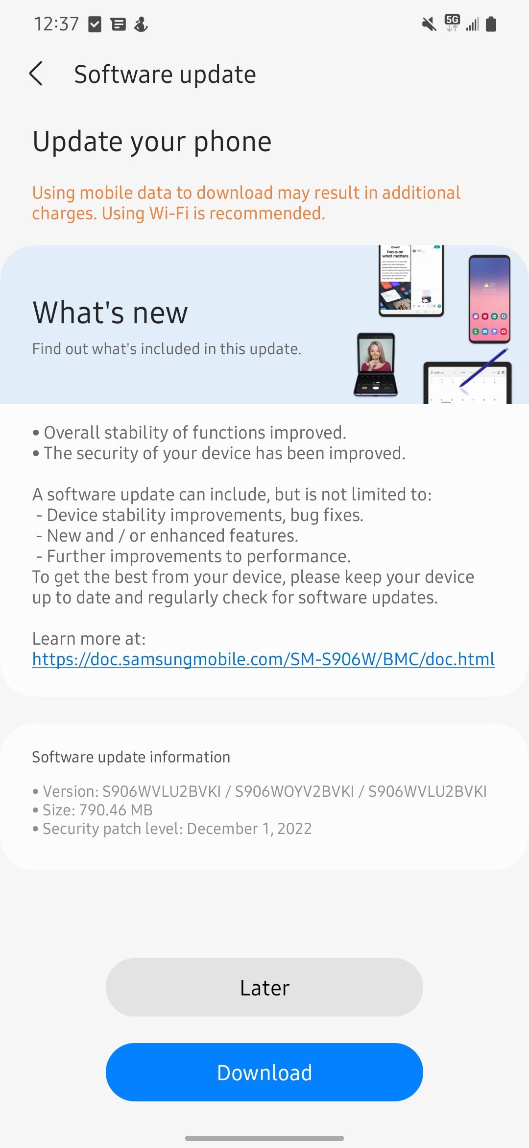 Software update for S22+ - Samsung Members
