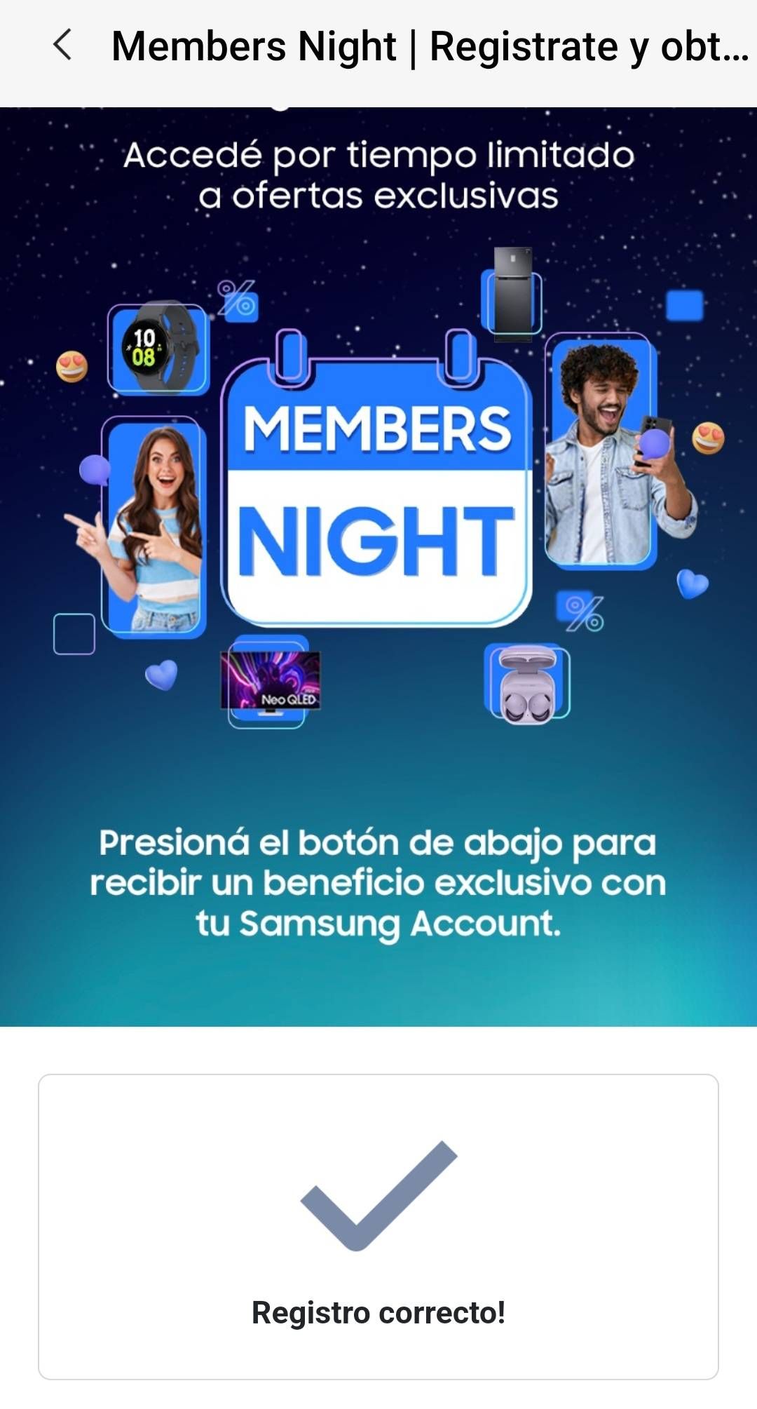 Consulta cupon samsung members - Samsung Members