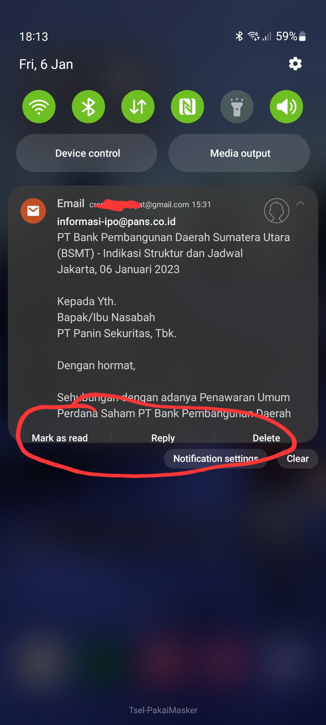 Samsung Email notif quick response buttons UI bug - Samsung Members