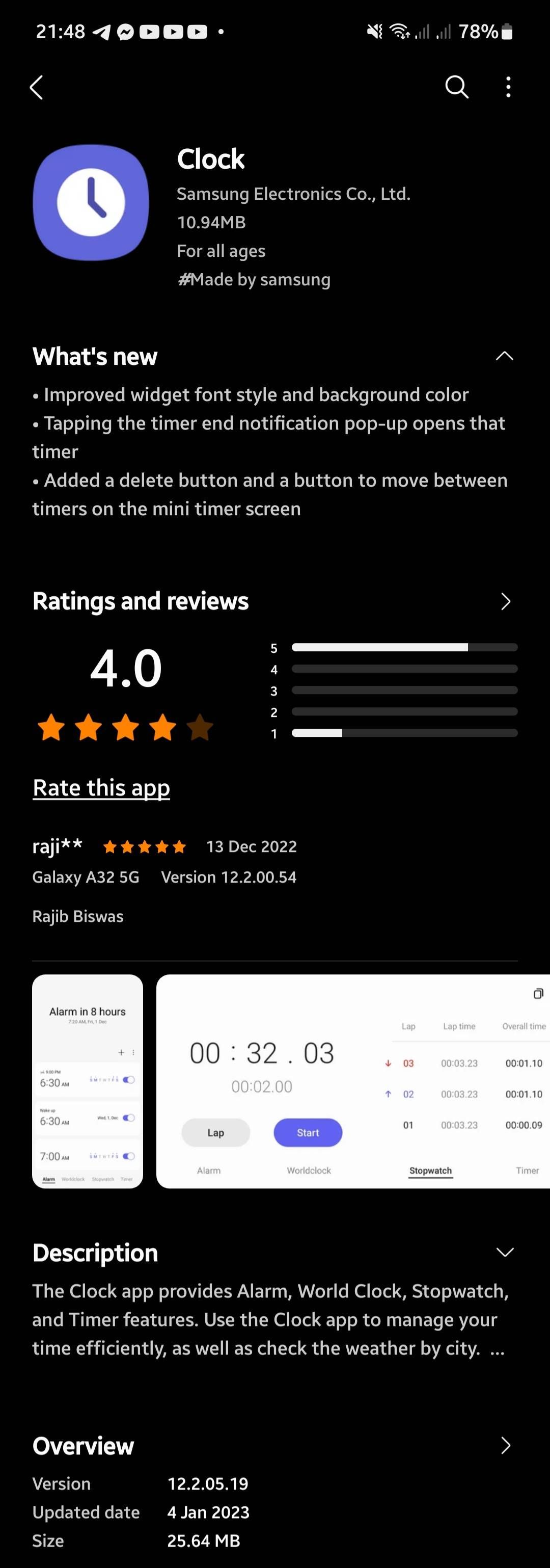 Samsung Clock ⏰️ App Received New Update / Version - Samsung Members