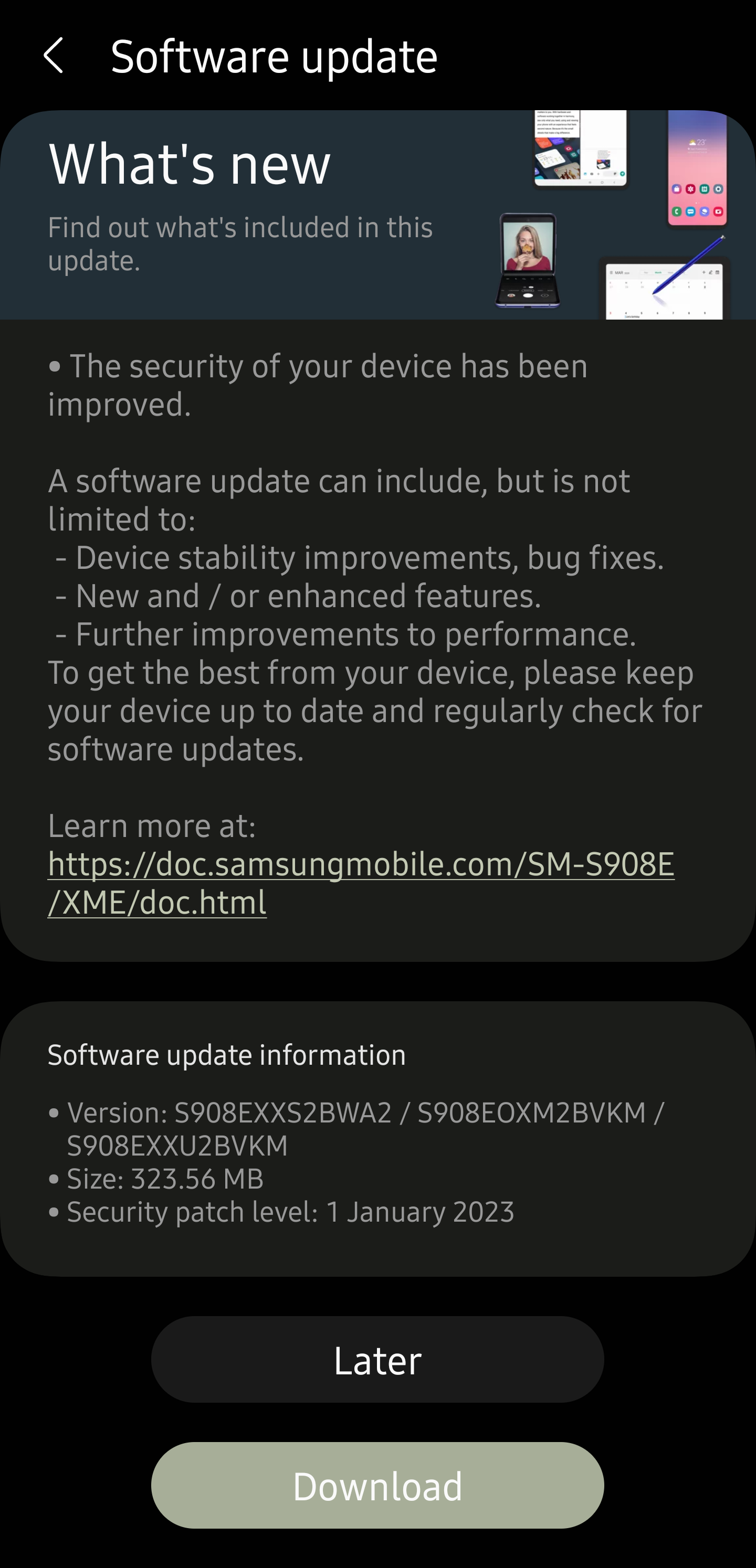 Security Updates S22 Ultra - Samsung Members