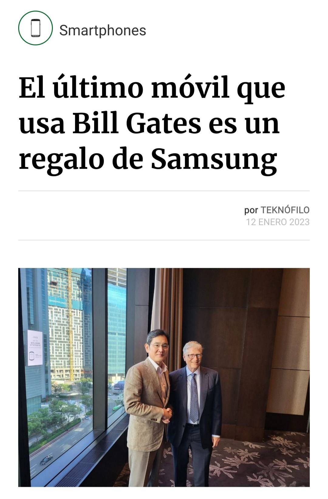 Solucionado: 🗞️🗞️ El Último celular de Bill Gates es un zFold ...