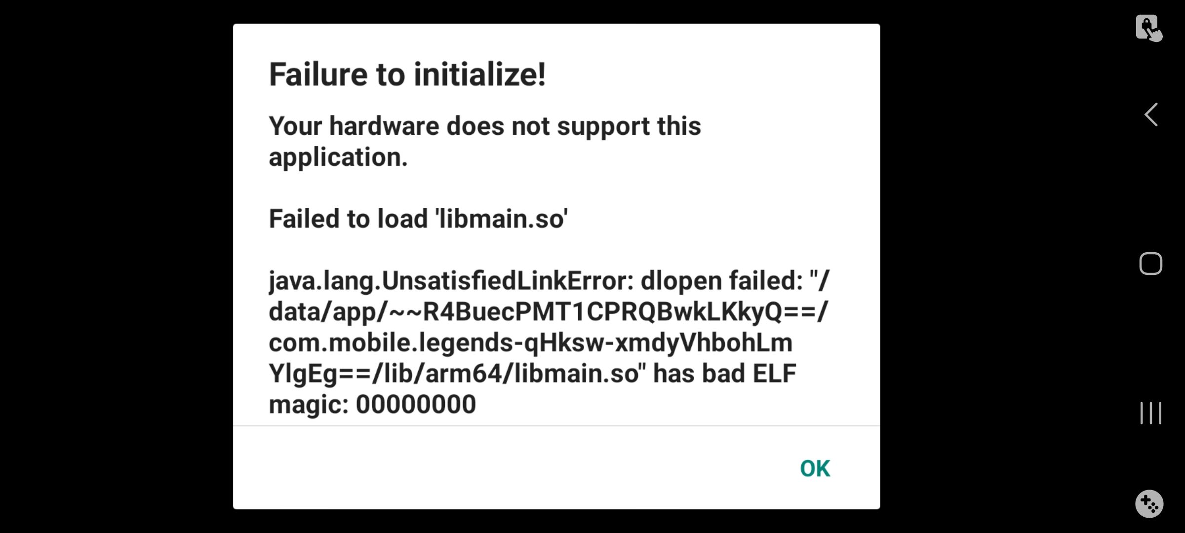 Failure to initialize saat membuka mobile legends - Samsung Members