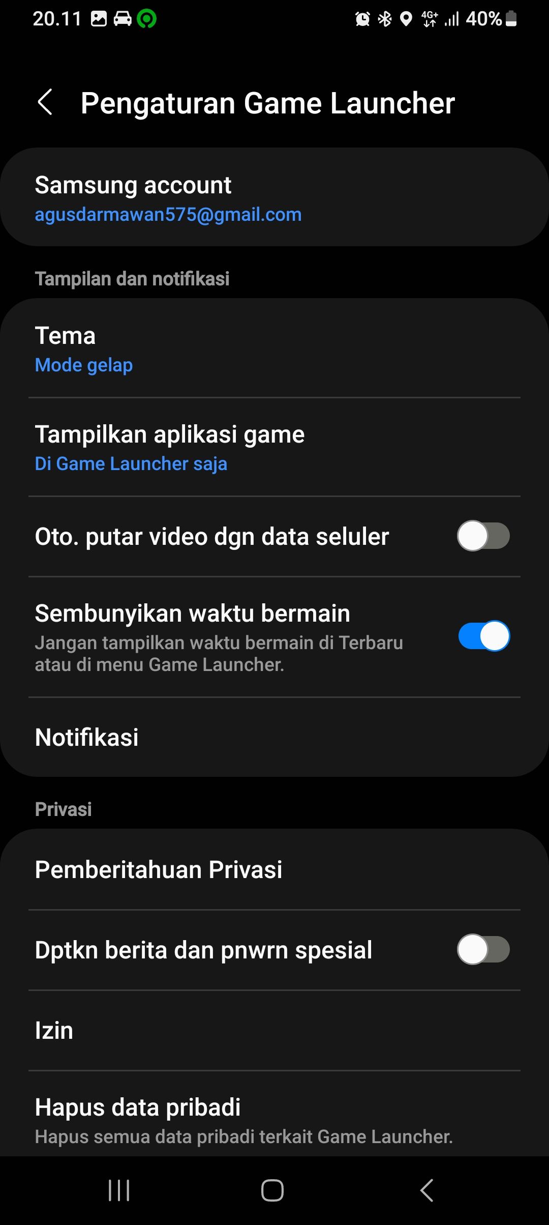 Cara menghilangkan notif pada game launcher samsun... - Samsung Members