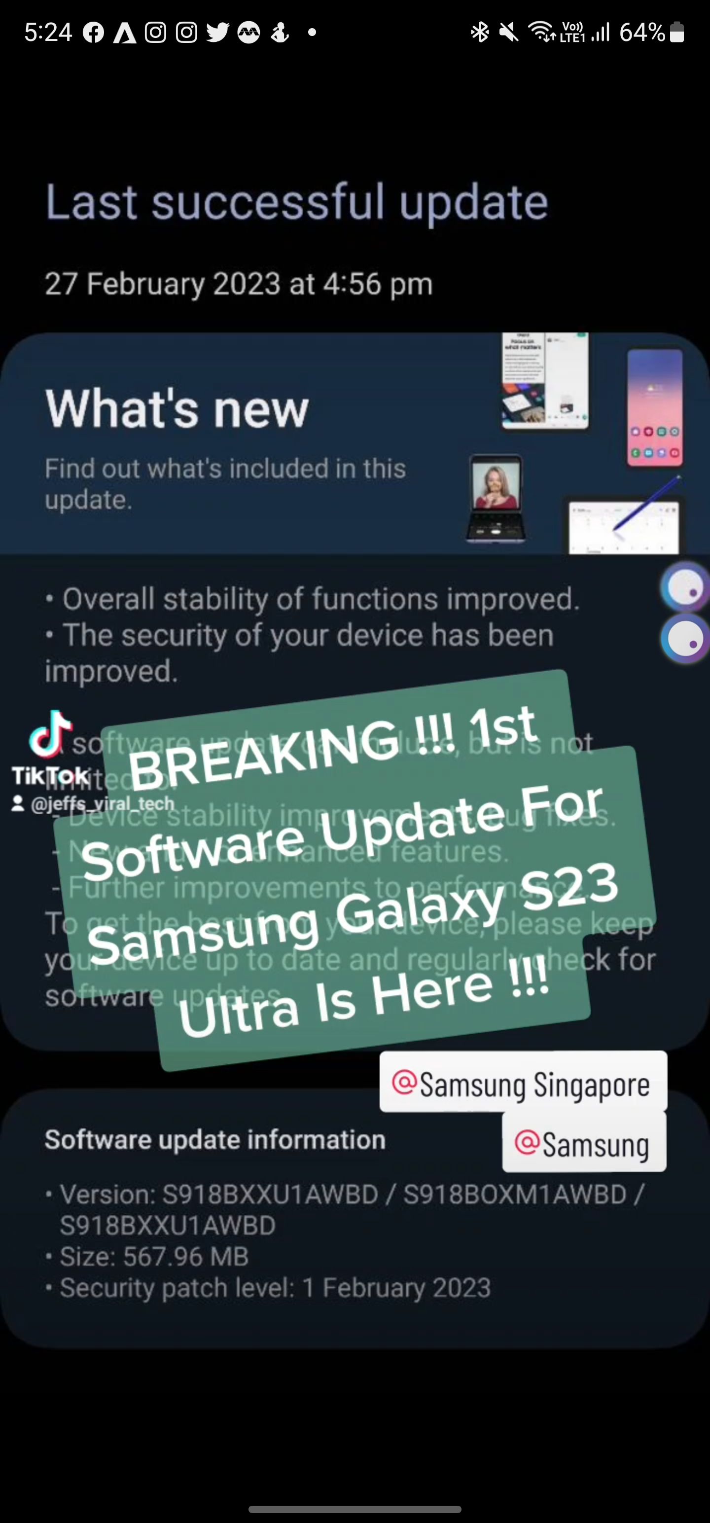BREAKING !!! 1st Software Update For Samsung Galax... - Samsung Members
