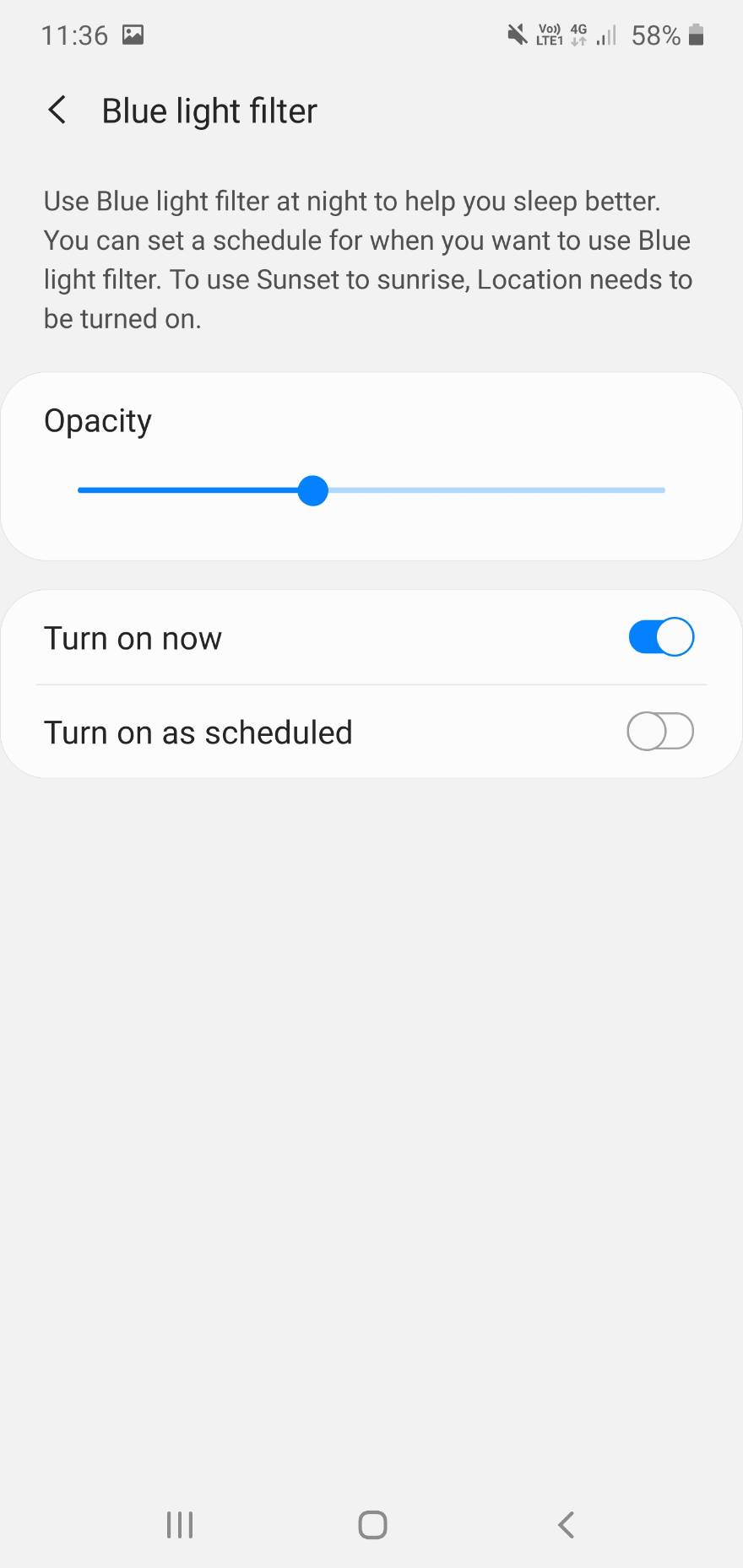วิธีเปิดใช้งาน Blue light filter ลดแสงสีฟ้าเพื่อปก... - Samsung Members