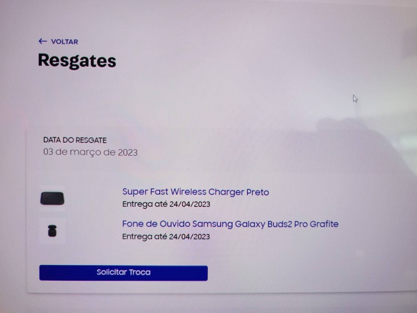 Resgate samsung - Samsung Members