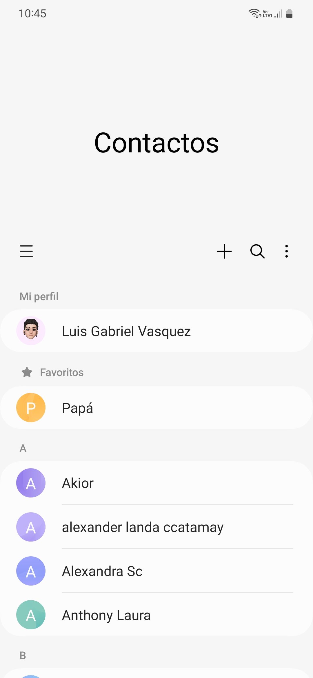 Agregar a favoritos contacto - Samsung Members