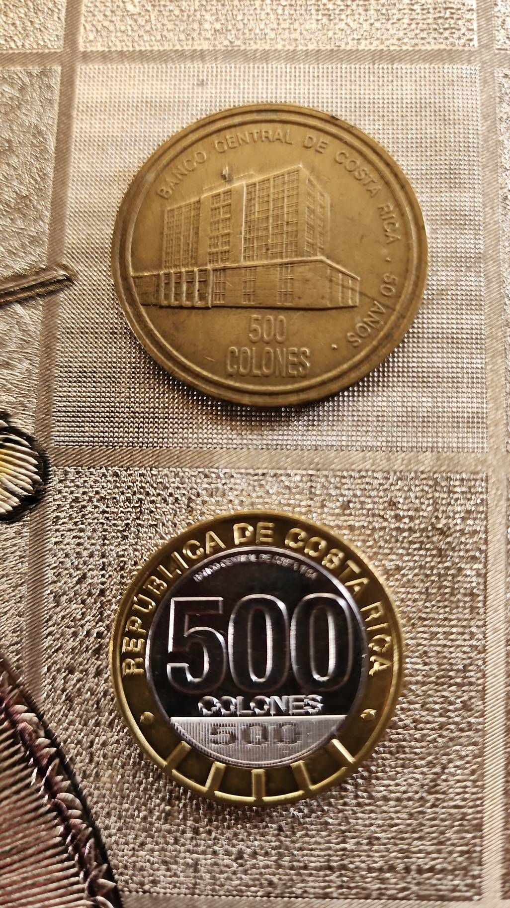 Hermosas monedas de 500 colones - Samsung Members