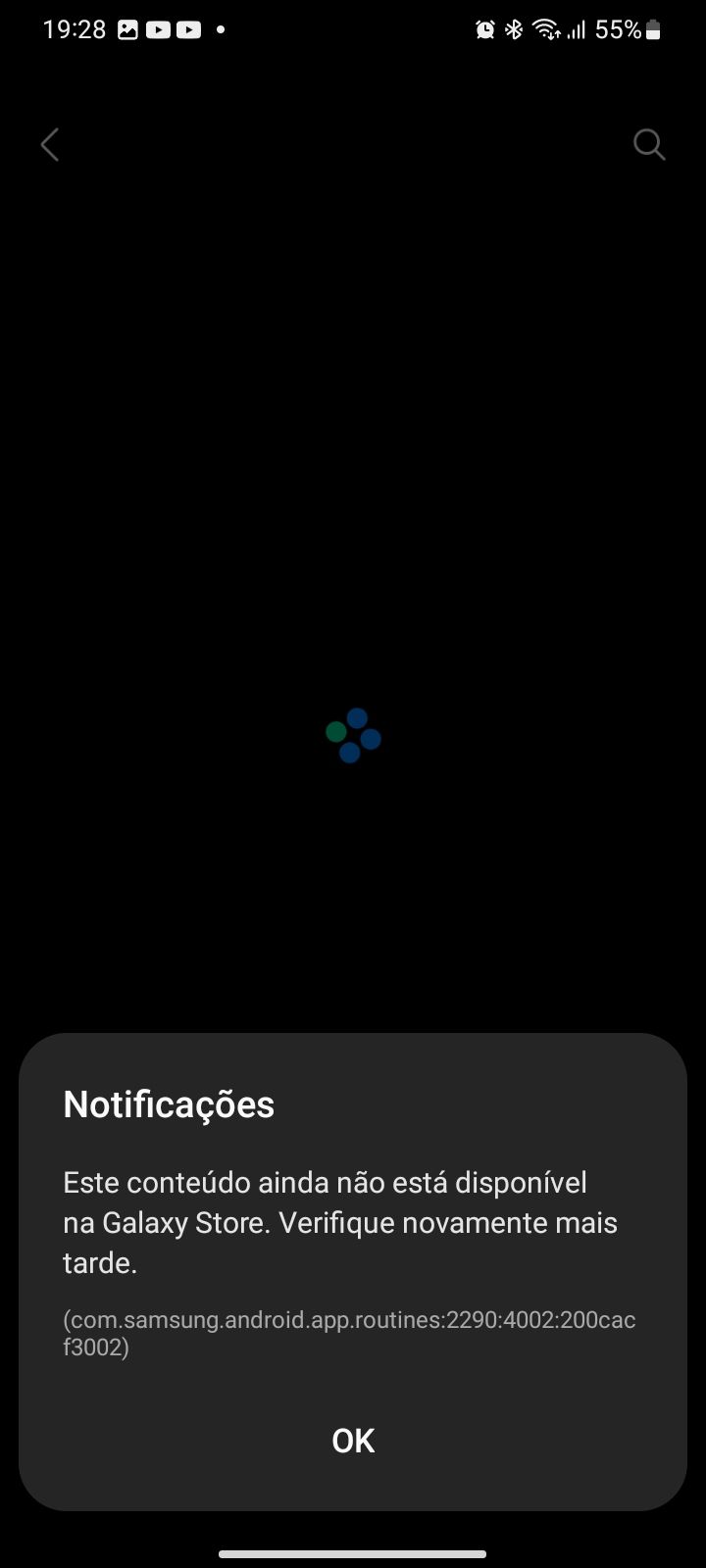 Modos e Rotinas com esse bug - Samsung Members