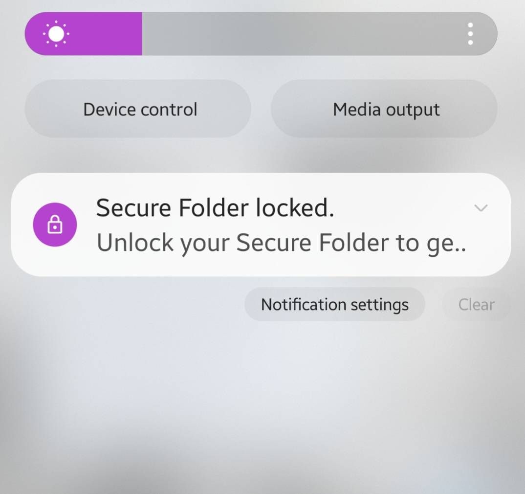 Secure folder notifications persistence - Samsung Members