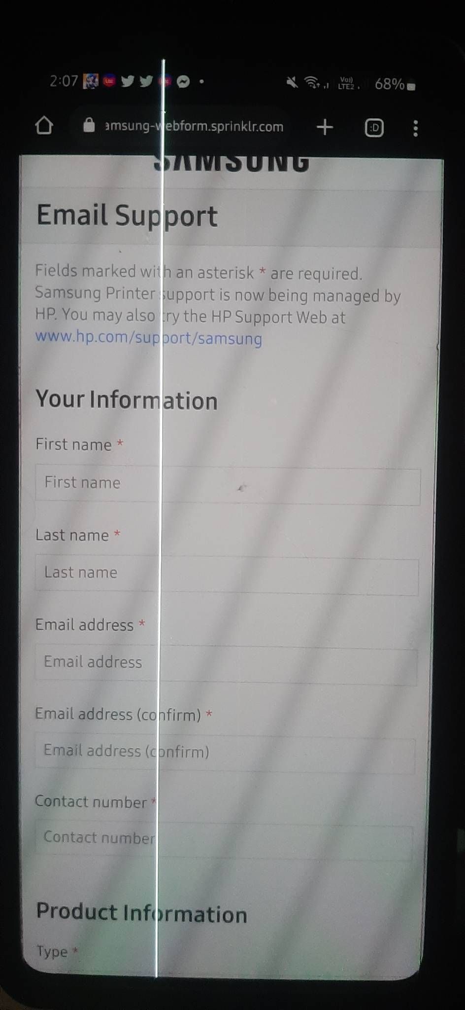 White line on Samsung A71 - Samsung Members
