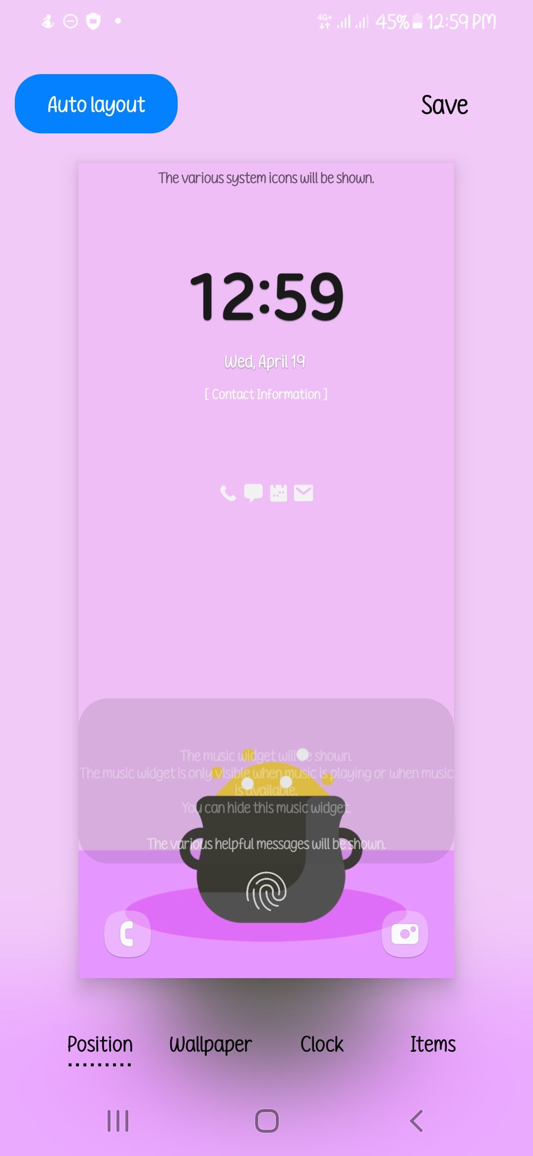 warna app di lockscreen - Samsung Members