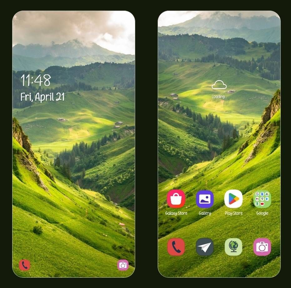 Tampilan Homescreen dan Lockscreen - Samsung Members