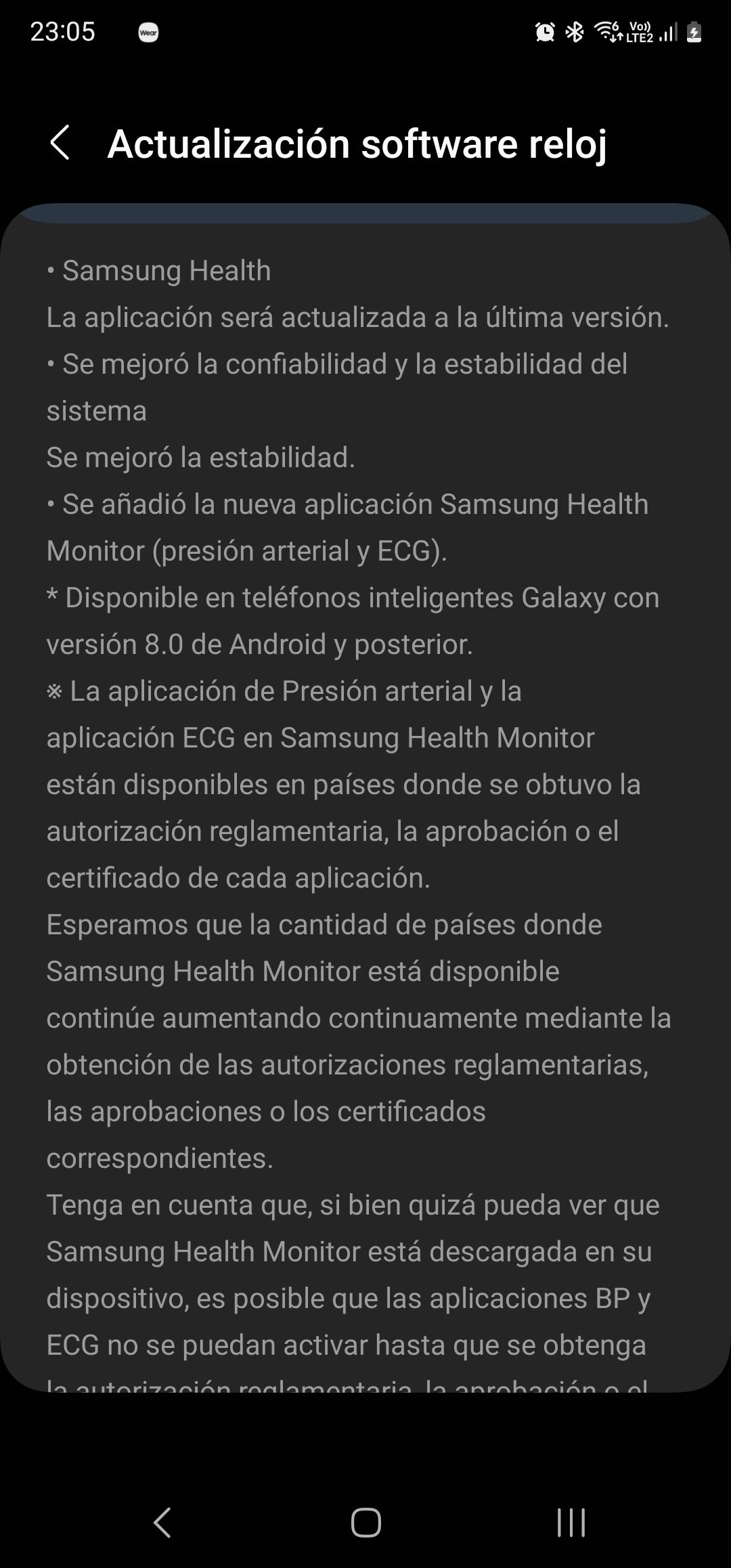 Medición de oxígeno y EGC Galaxy watch 4 y 5 - Samsung Members