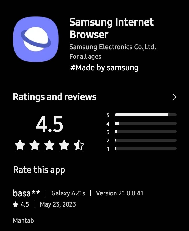 Solved: Samsung Internet Browser update and hidden feature... - Samsung ...