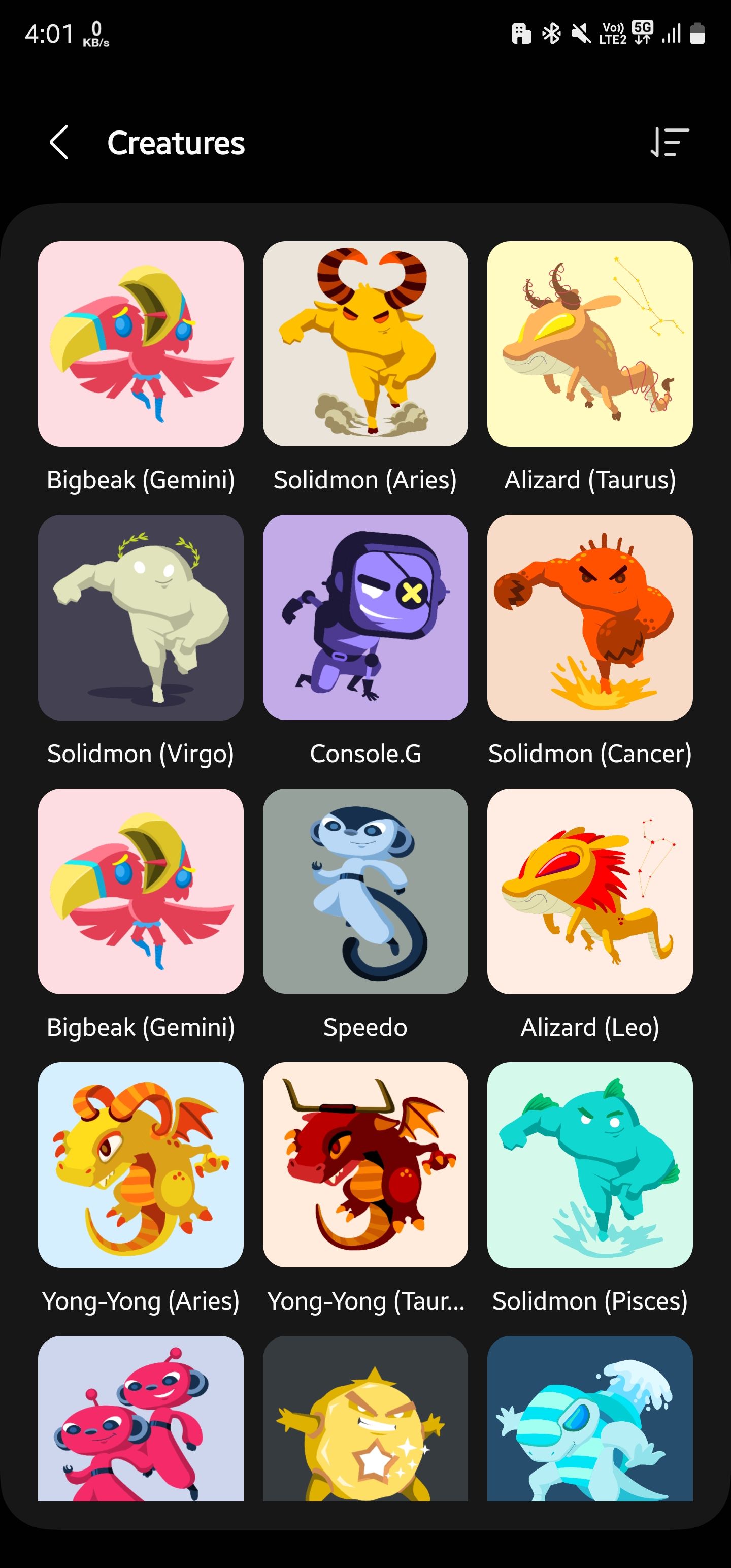 How many creatures are there to collect? - Samsung Members