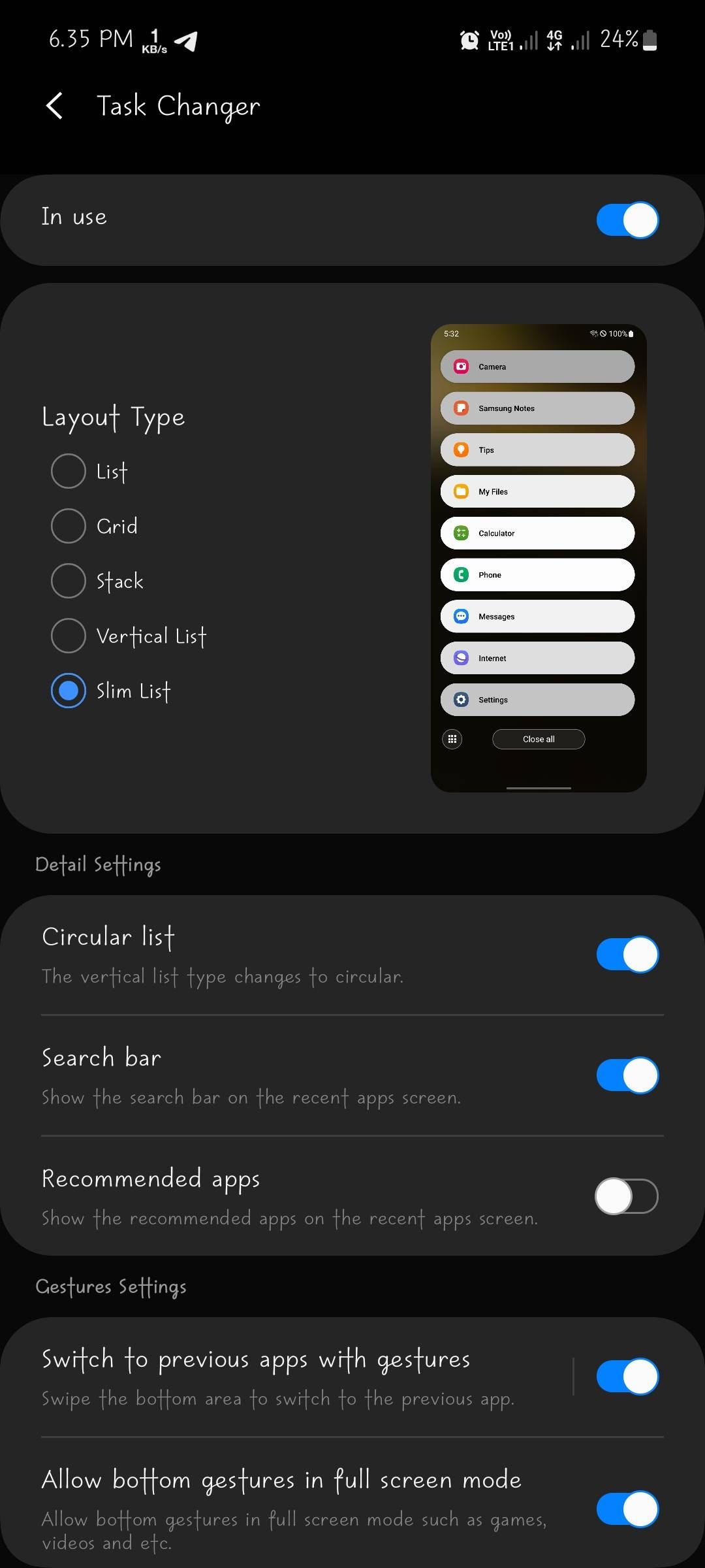 Task changer - Samsung Members
