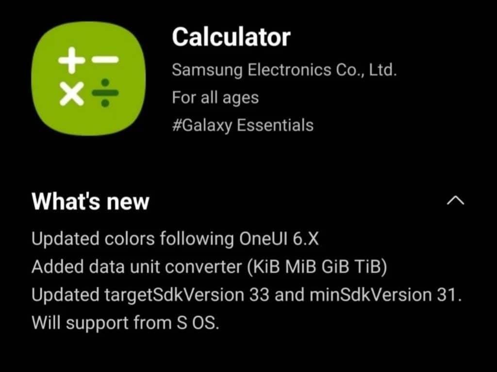 Aplicación Calculadora/ Samsung - Samsung Members