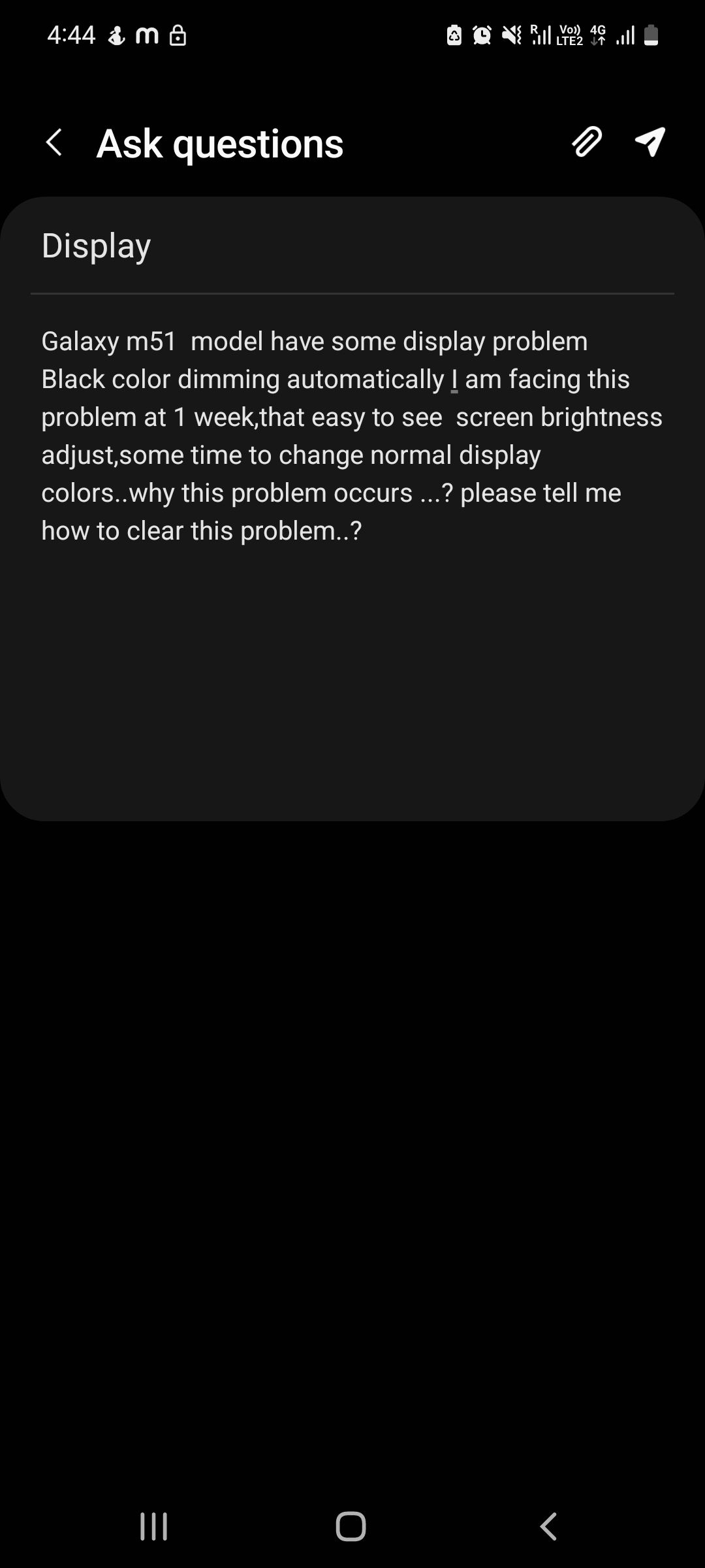 Display black color dimming problem - Samsung Members
