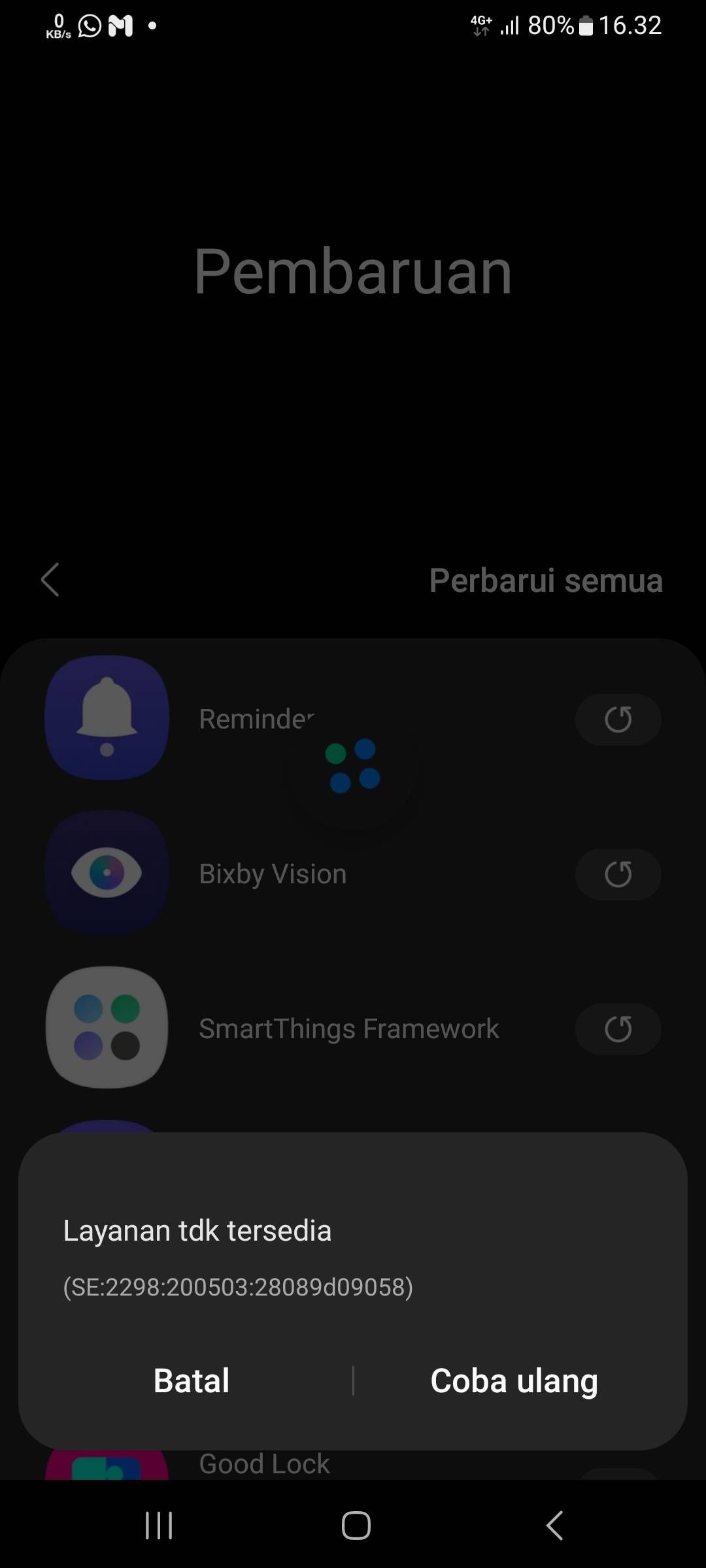 Abis update sofware galaxy store crash - Samsung Members