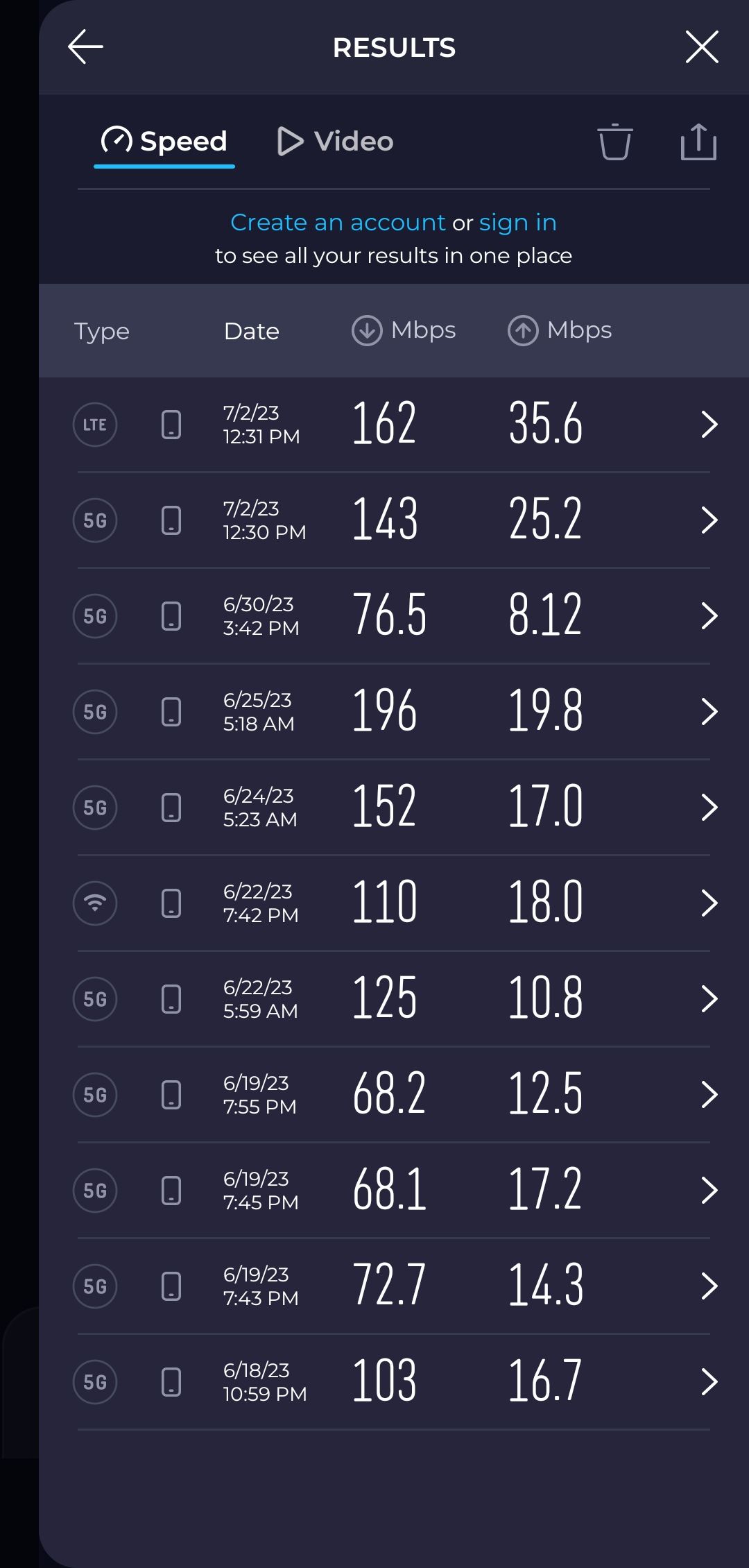 Hasil Speed Test 5G Telkomsel di Galaxy A54 5G - Samsung Members
