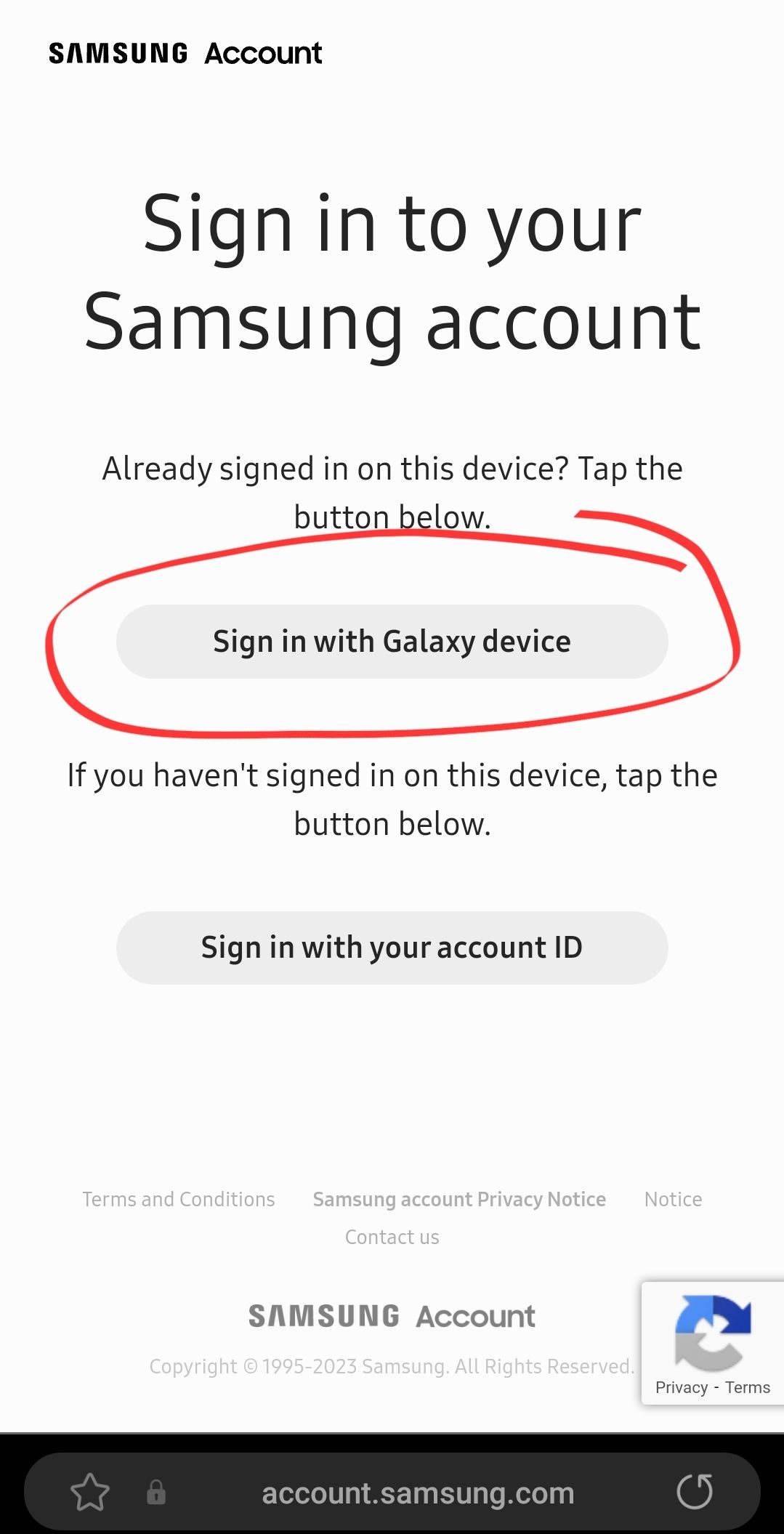 Unable to log into Samsung account - Store page - Samsung Members