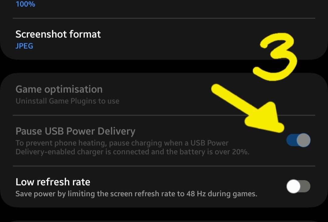 Pause USB Power Delivery grayed out - Samsung Members