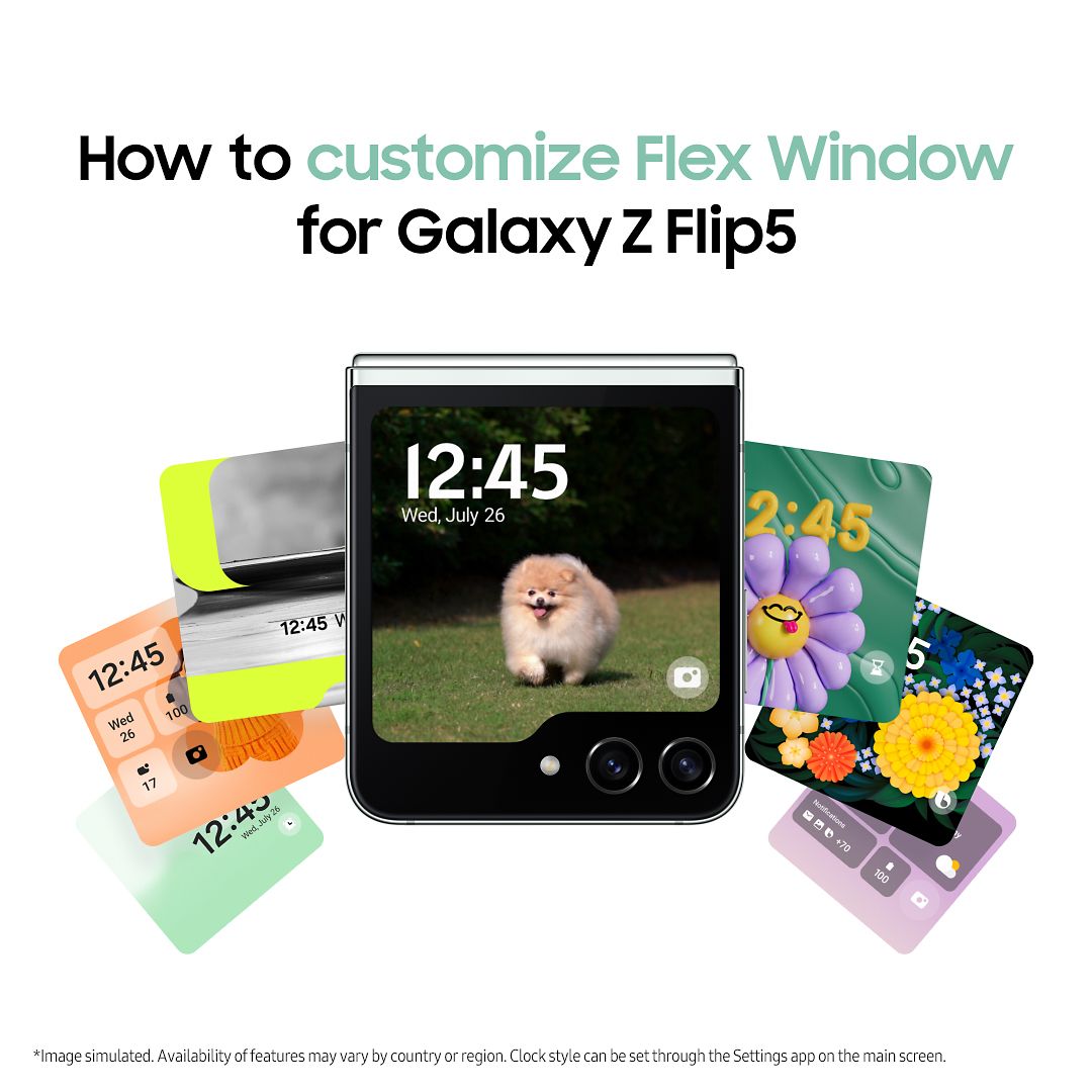 Galaxy Z Flip5: How to customise the Flex Window - Samsung Members