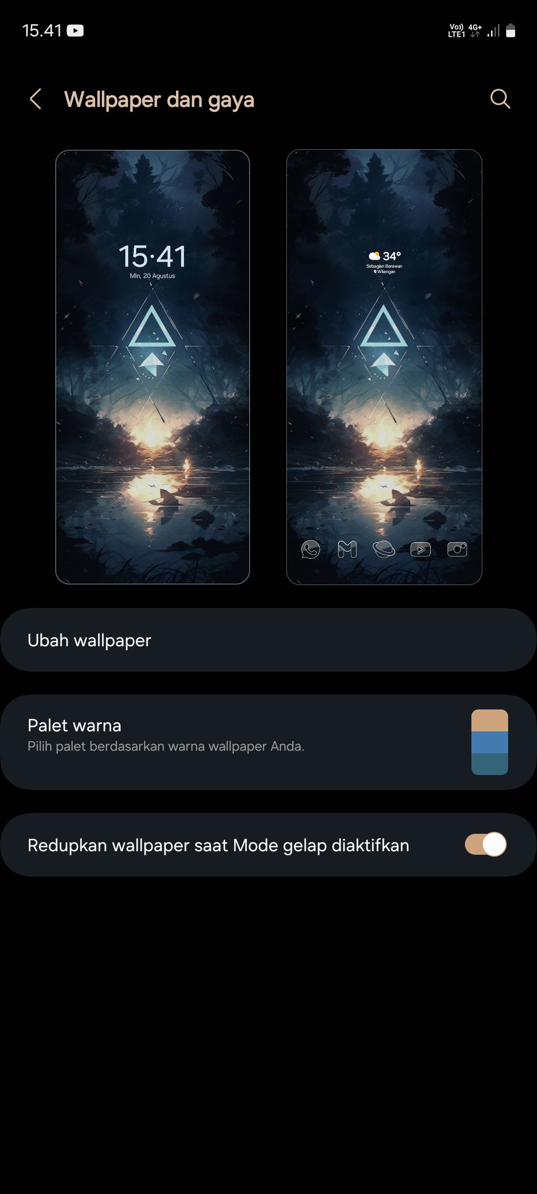 Tampilan Homescreen & Lockscreen - Samsung Members