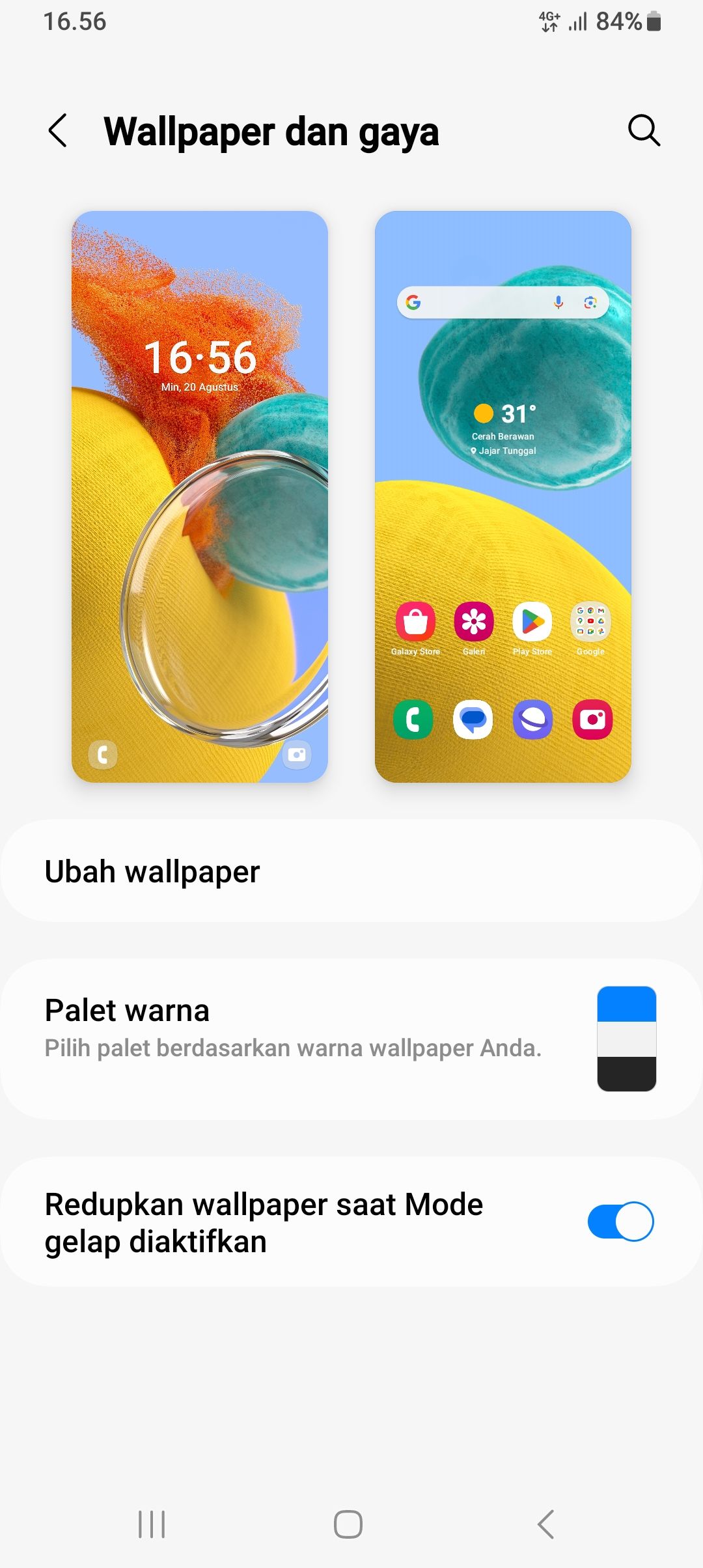 Tampilan Homescreen & Lockscreen - Samsung Members