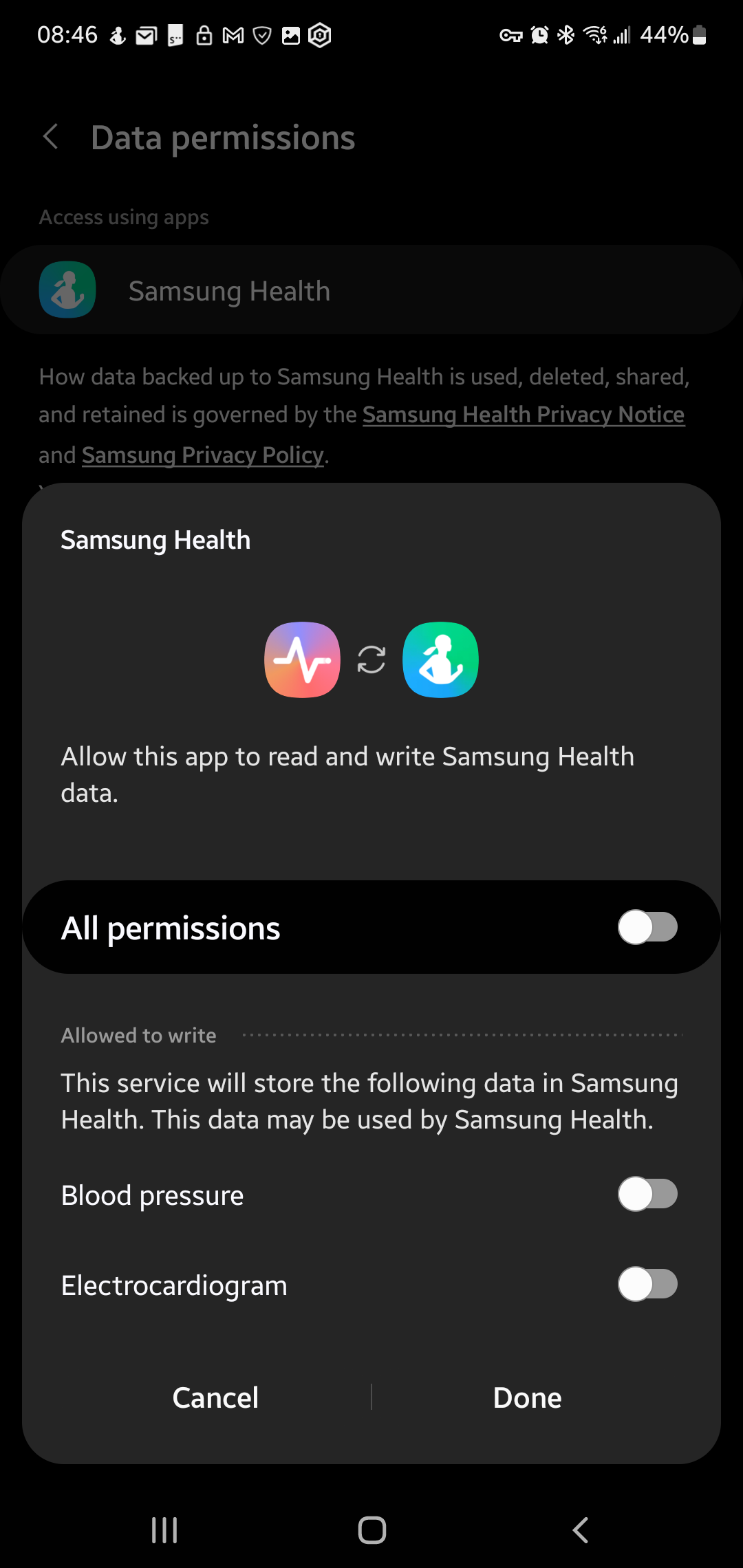 Blood Pressure not showing in samsung health? - Samsung Members