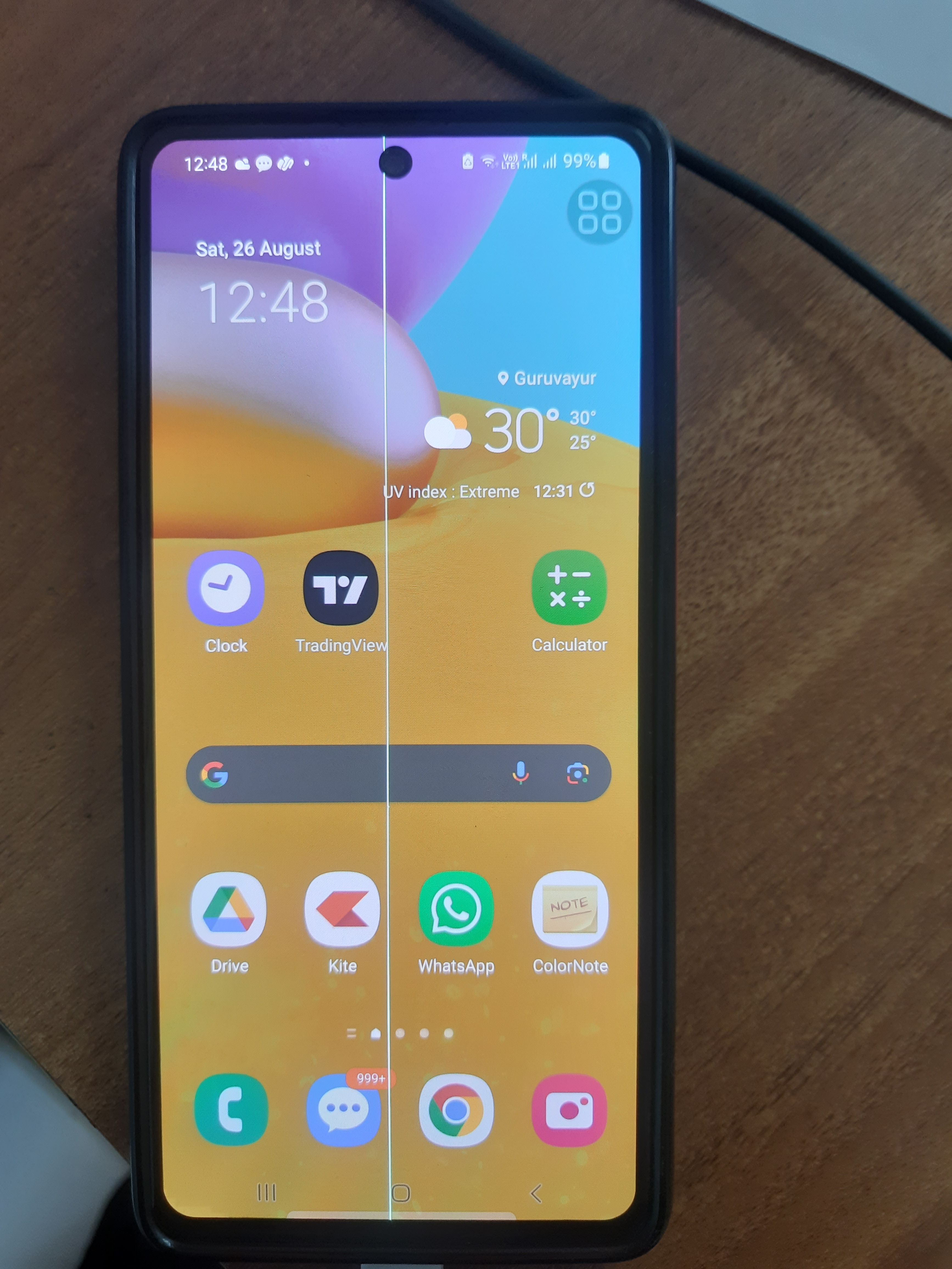 White line on Samsung A71 - Samsung Members