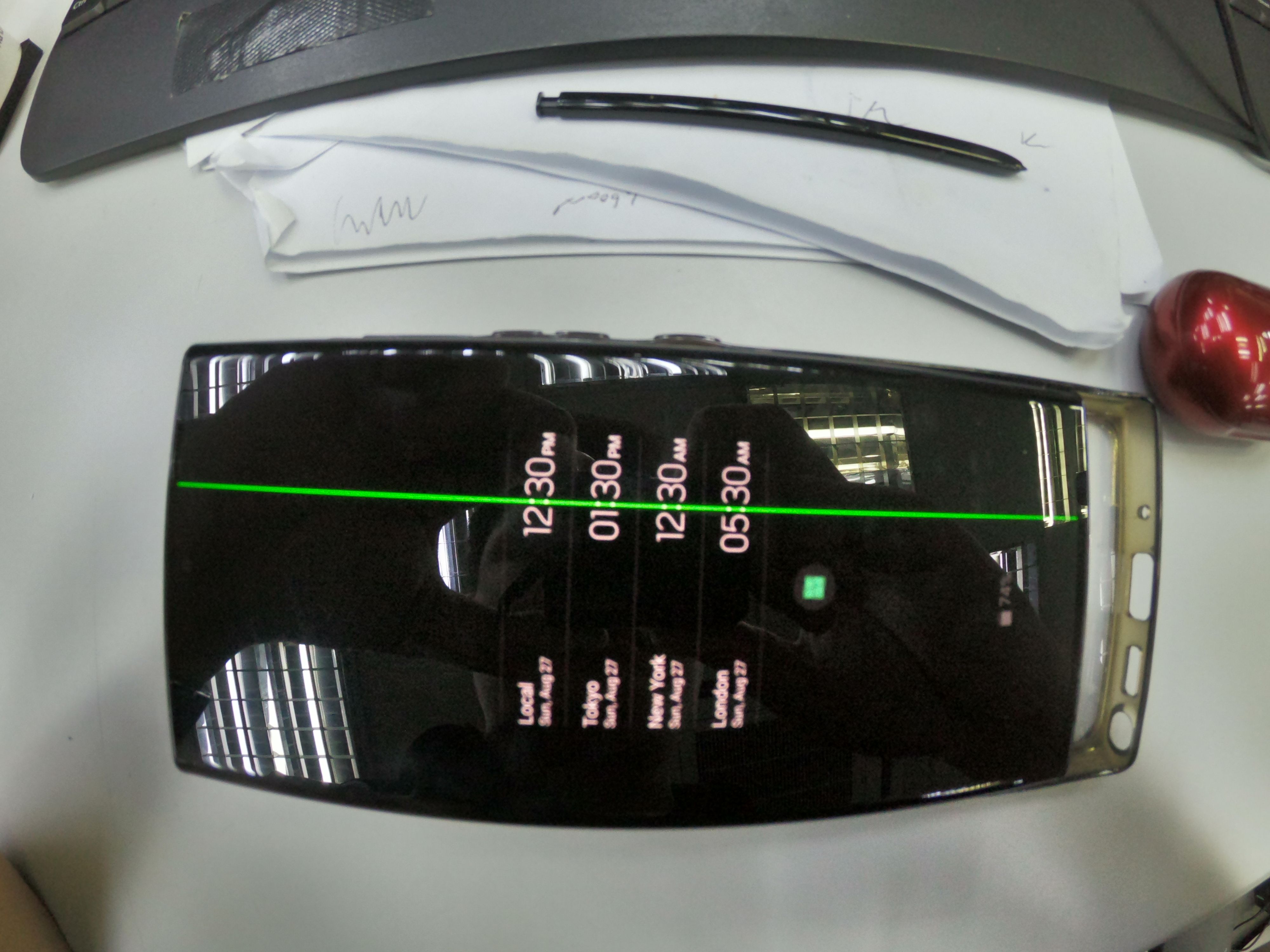 Solved: Green line on NOTE 20 ULTRA - Samsung Members