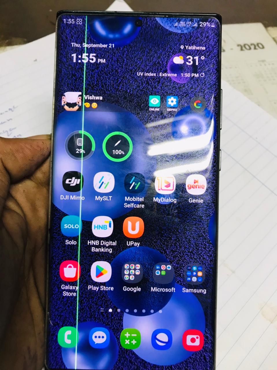 Note 20 ultra Vertical Green Line - Page 13 - Samsung Members
